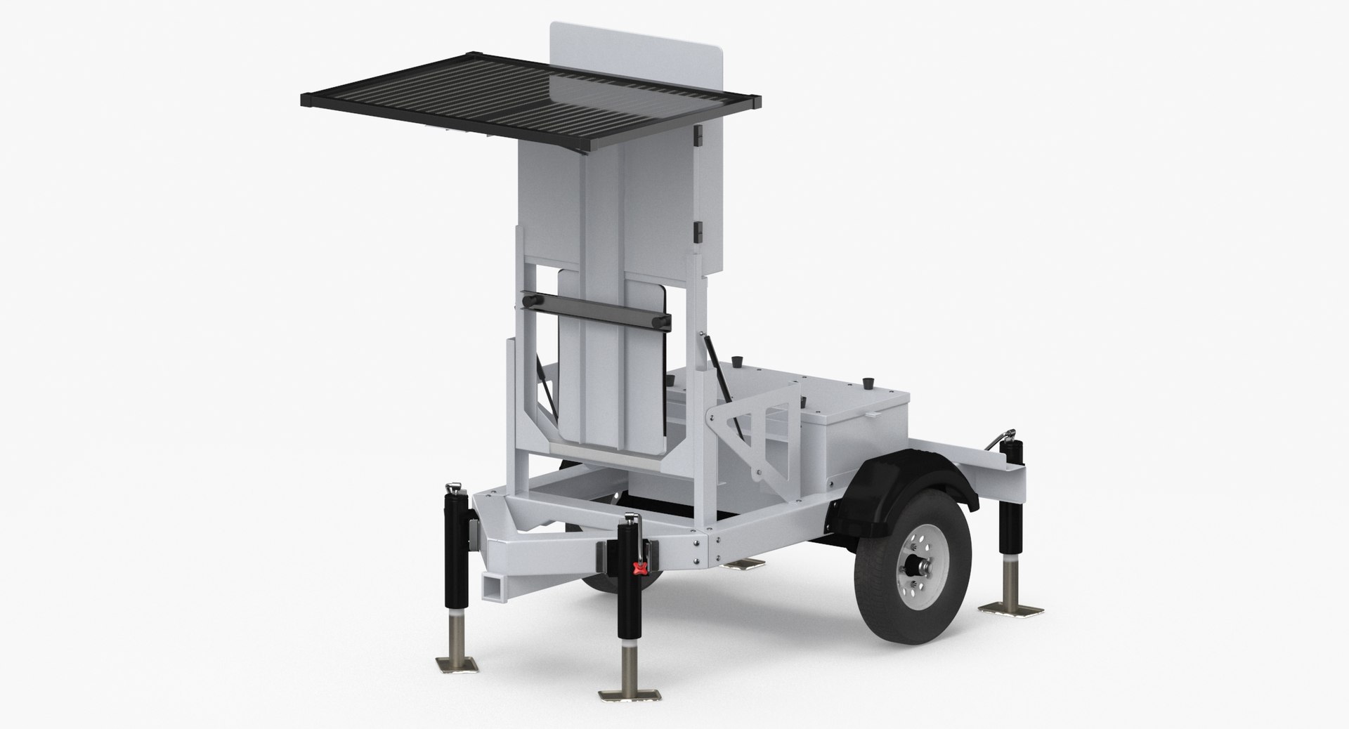 Mobile Police Speed Trailer 3D - TurboSquid 1864524