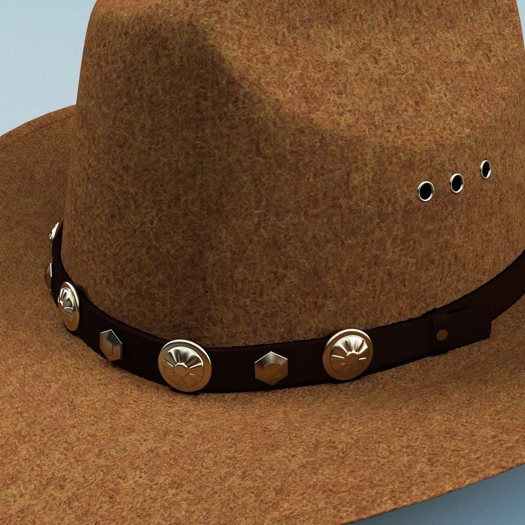 3d Model Of Cowboy Hat V2