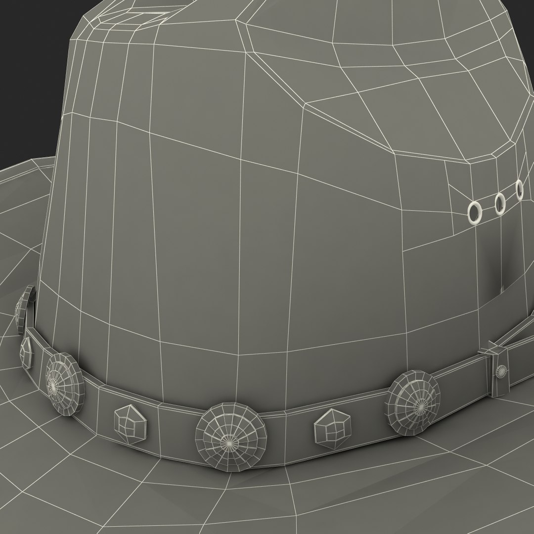 3d Model Of Cowboy Hat V2