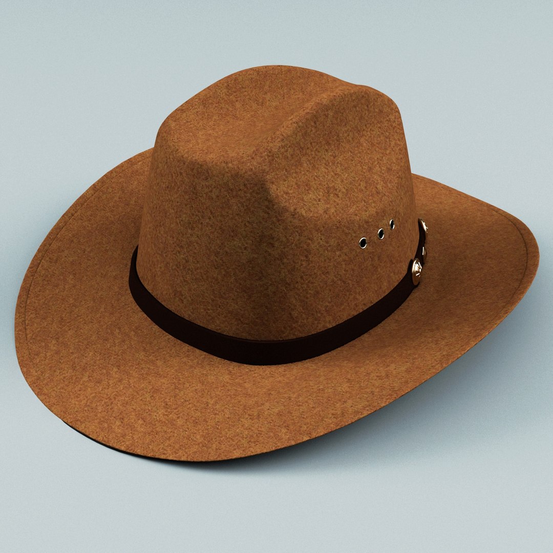 3d Model Of Cowboy Hat V2