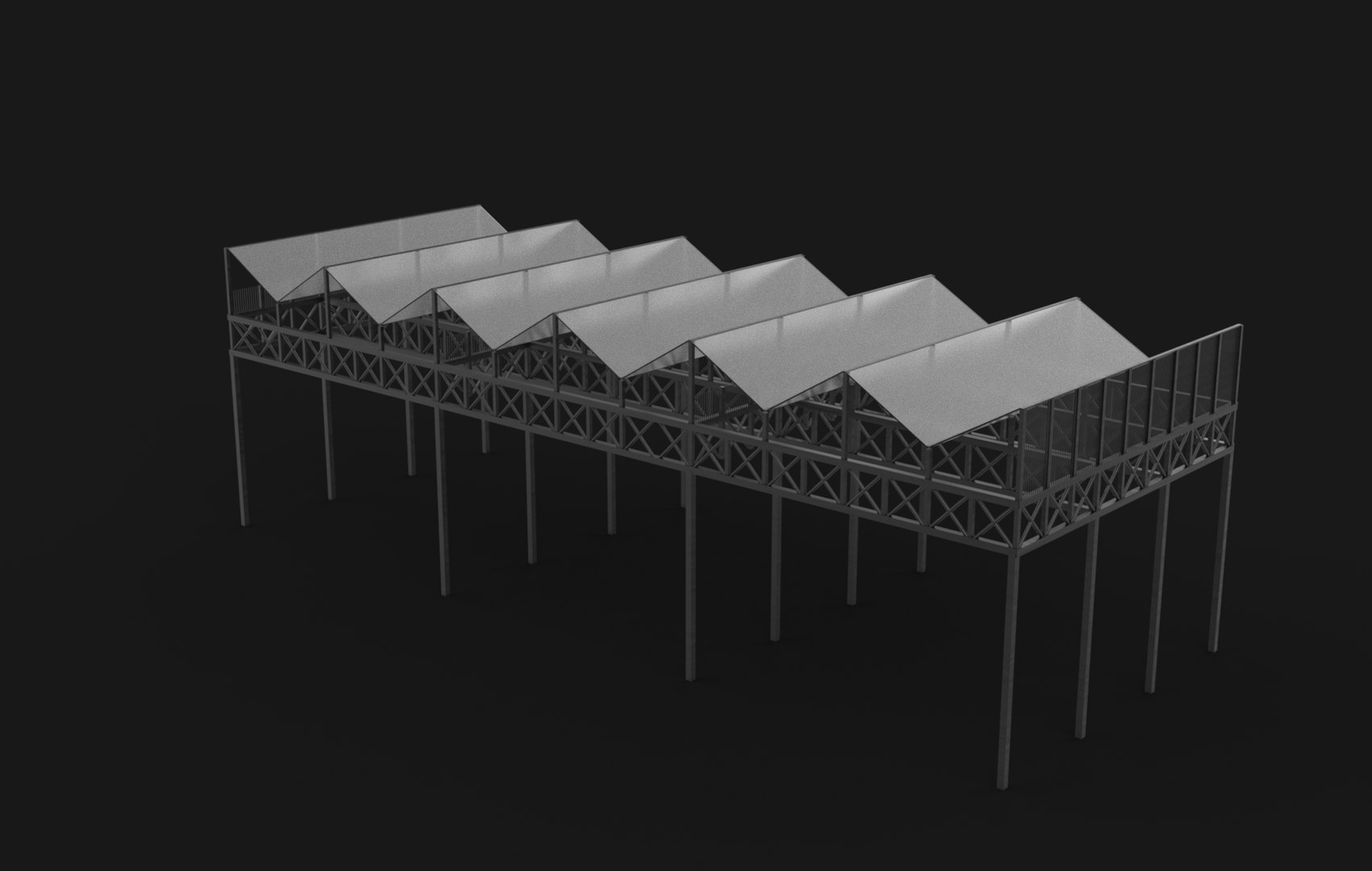 3D Model Car Parking Structure 3D Model - TurboSquid 2335172