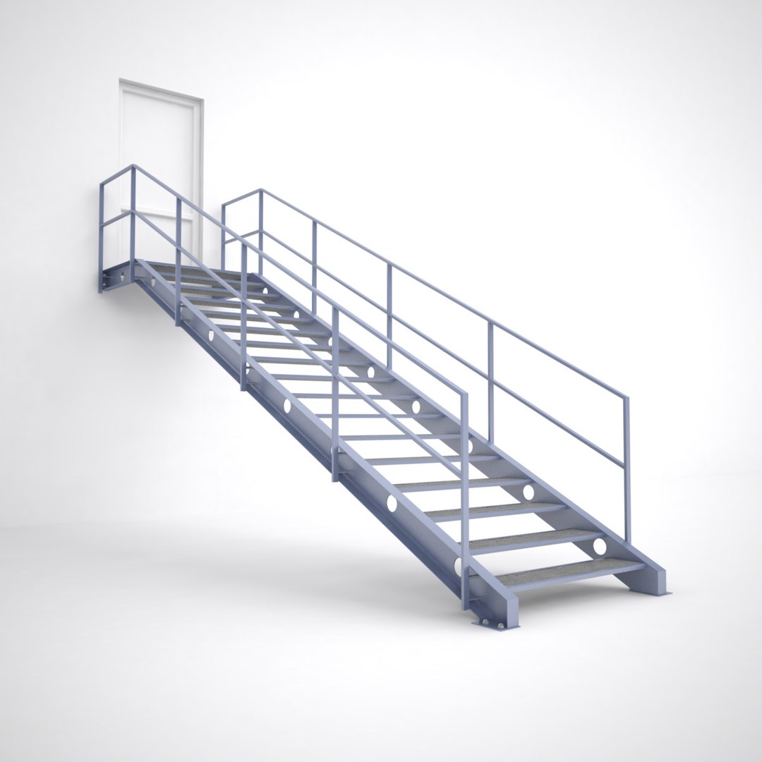 3d Metal Stair Model