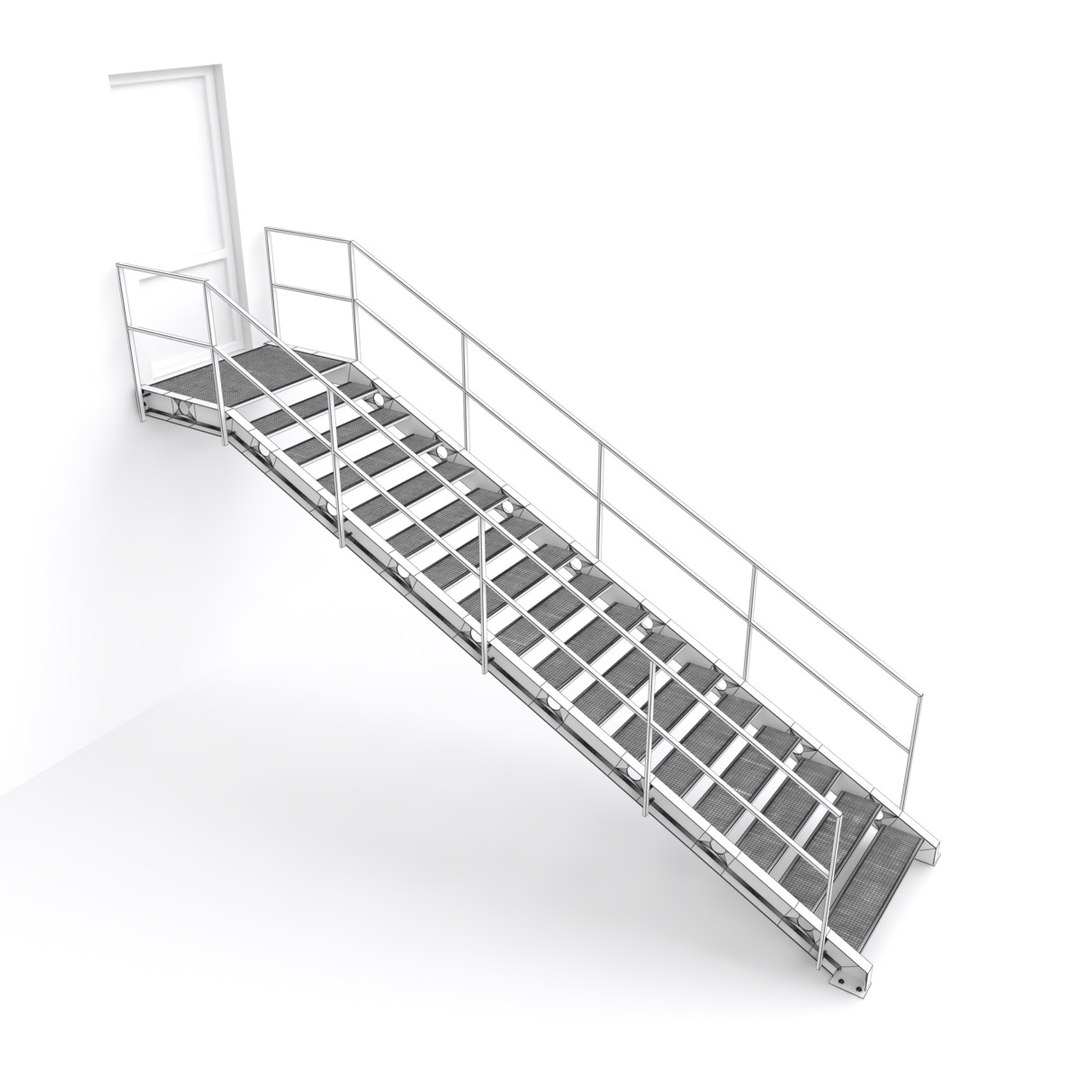 3d Metal Stair Model