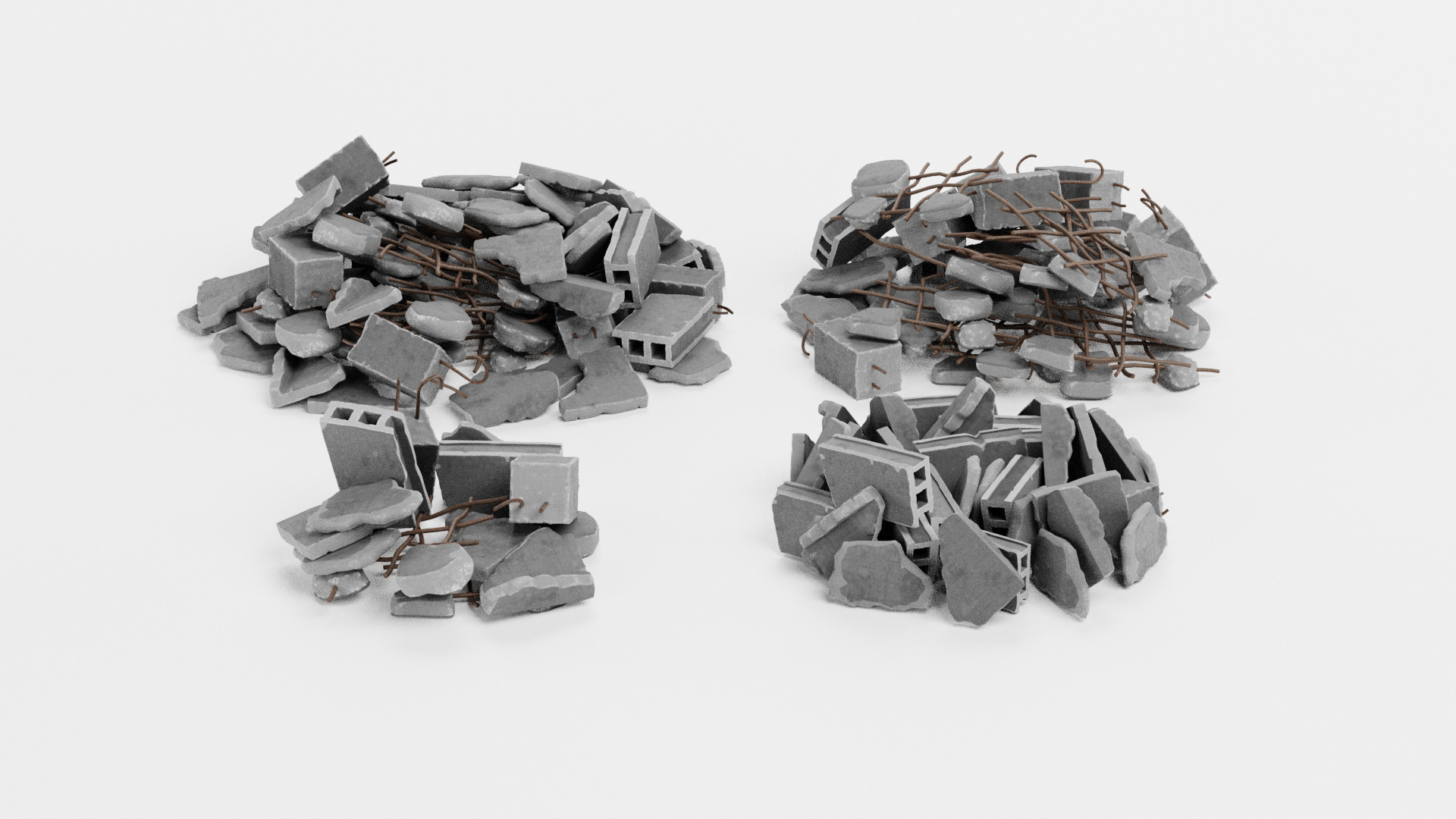 3D Piles Debris - TurboSquid 1521901