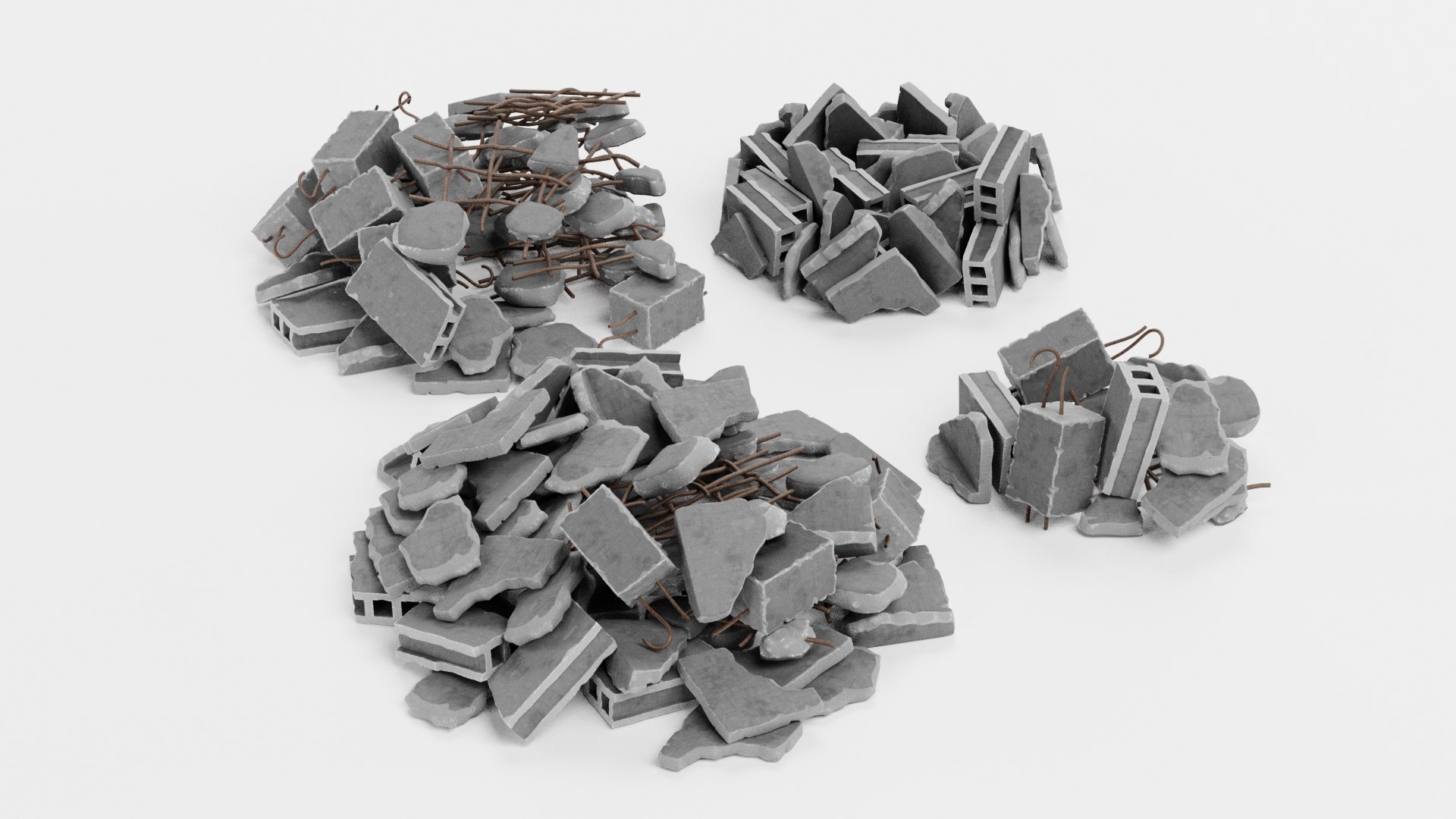 3D Piles Debris - TurboSquid 1521901