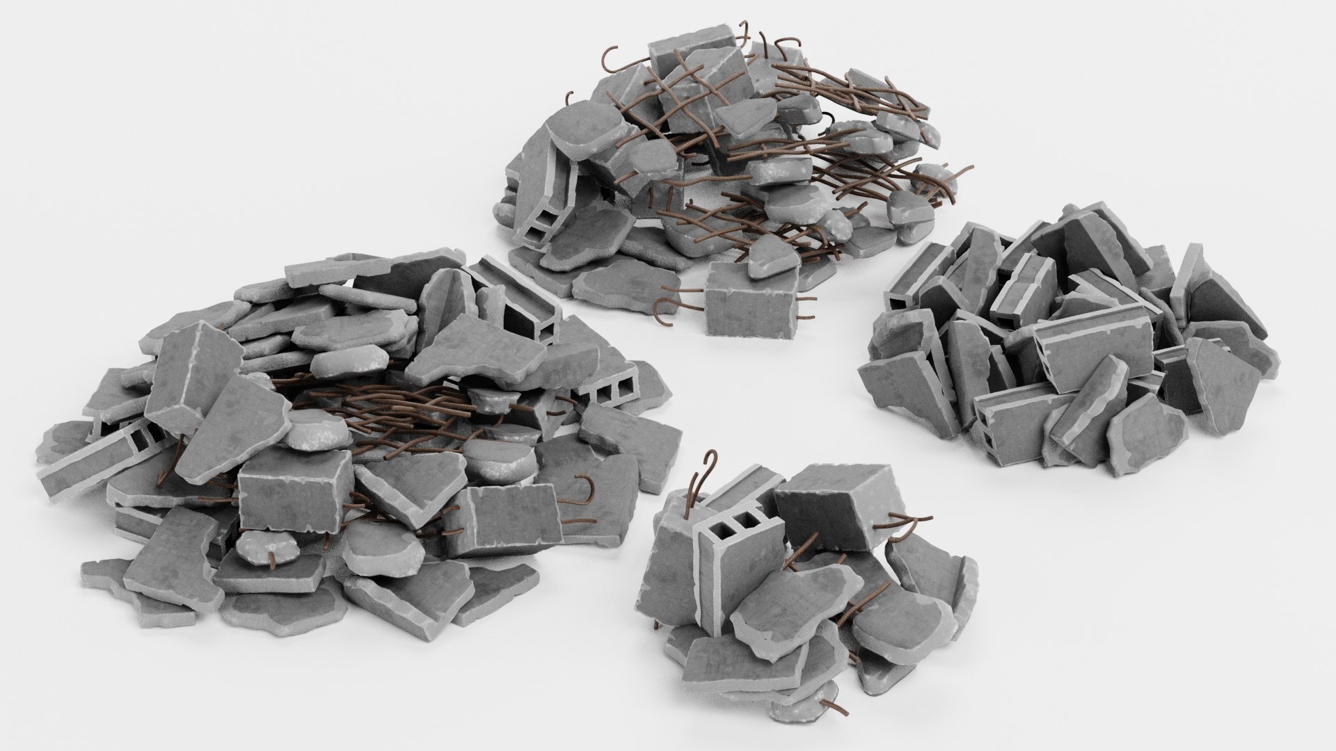 3D Piles Debris - TurboSquid 1521901