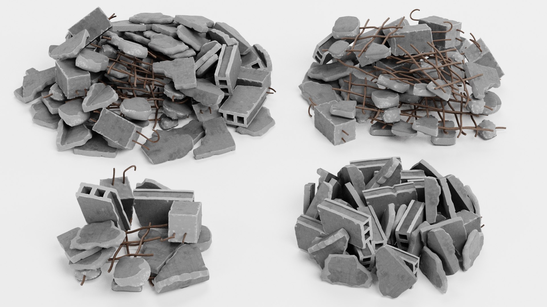 3D Piles Debris - TurboSquid 1521901