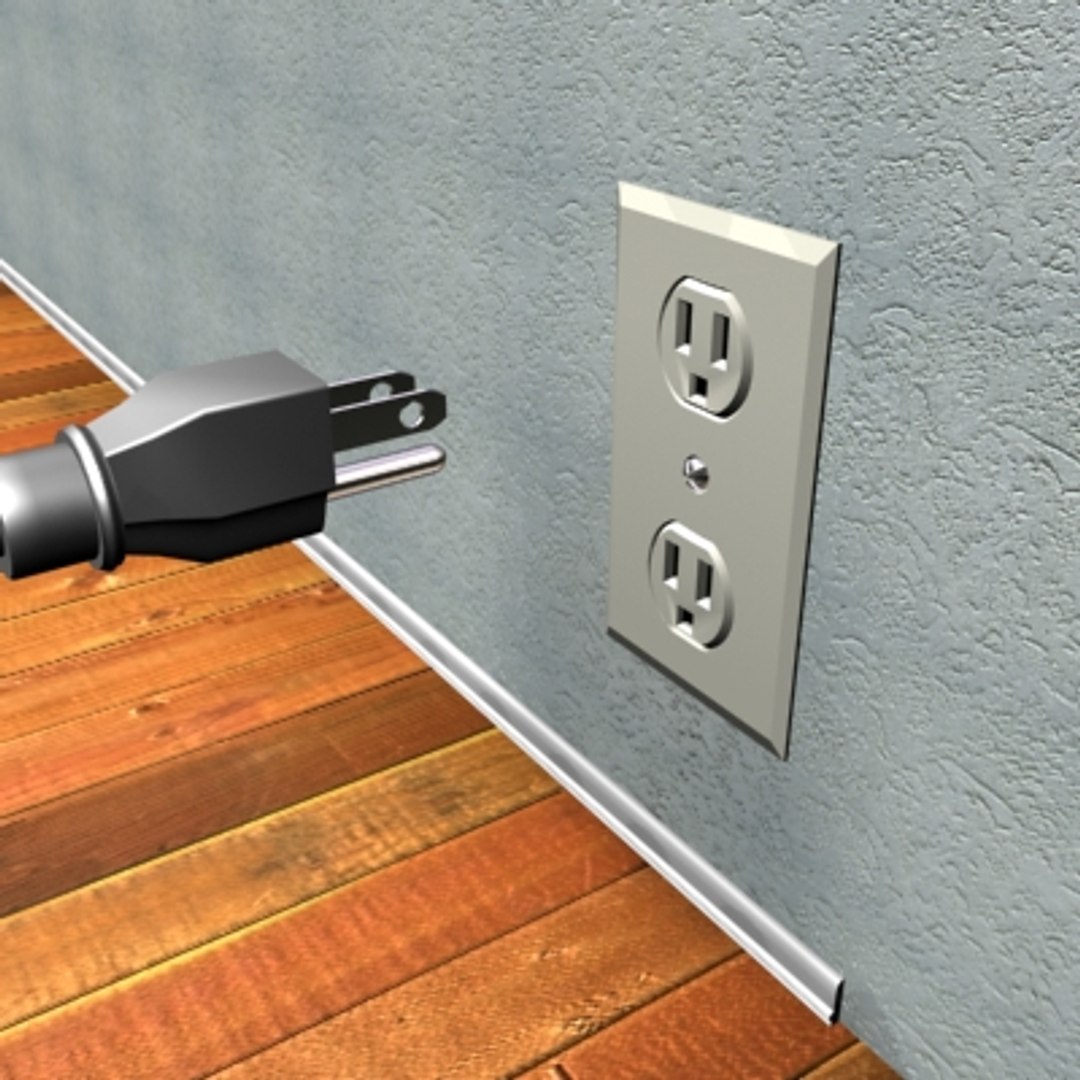 wall outlet 3d model