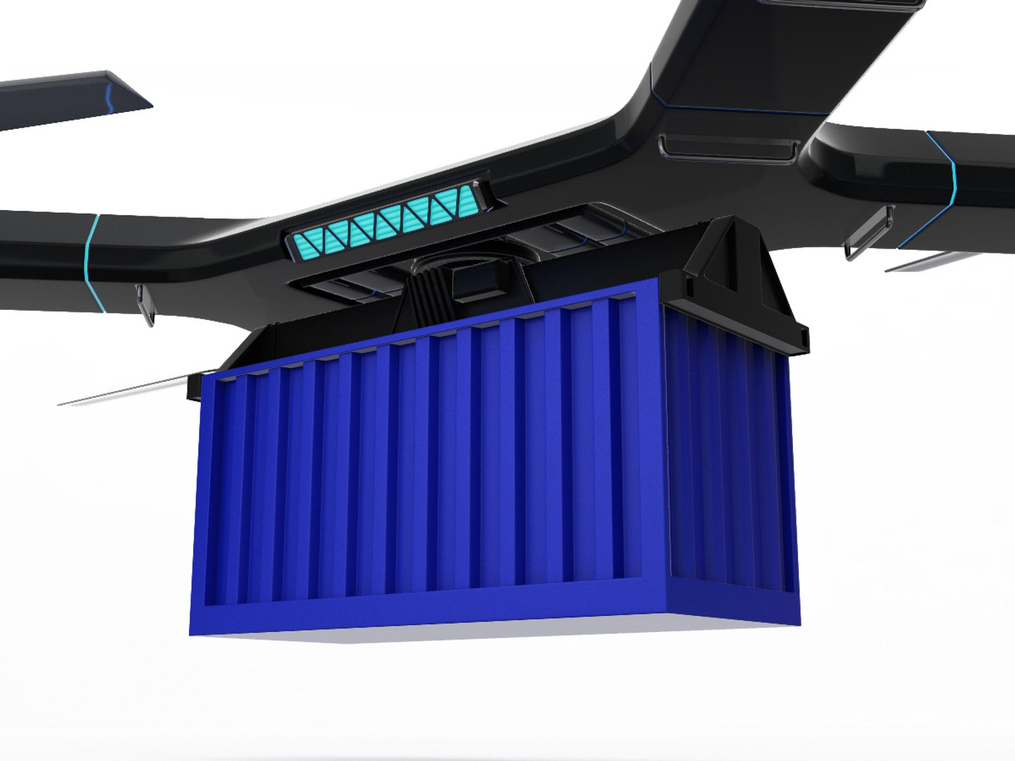 3D heavy cargo quadrocopter model - TurboSquid 1179468