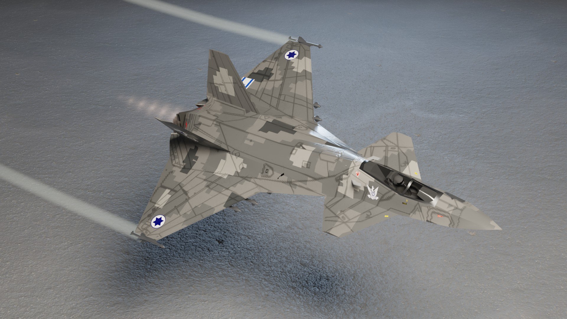 Skunk F-33 Lancer lowpoly concept jet fighter 3D model - TurboSquid 1815734