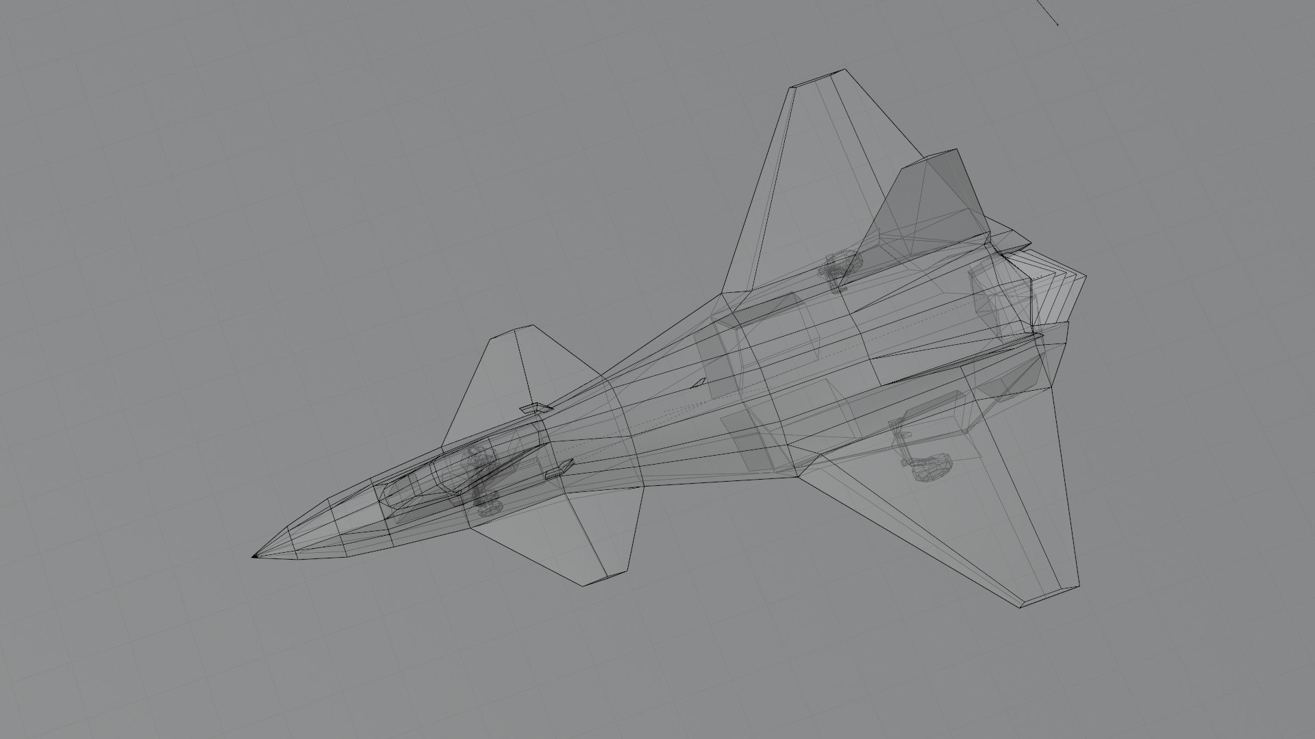 Skunk F-33 Lancer lowpoly concept jet fighter 3D model - TurboSquid 1815734
