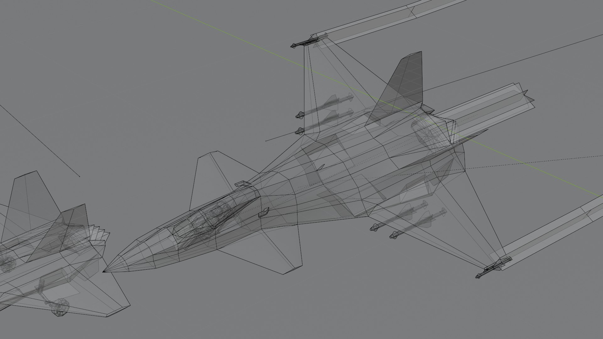 Skunk F-33 Lancer lowpoly concept jet fighter 3D model - TurboSquid 1815734