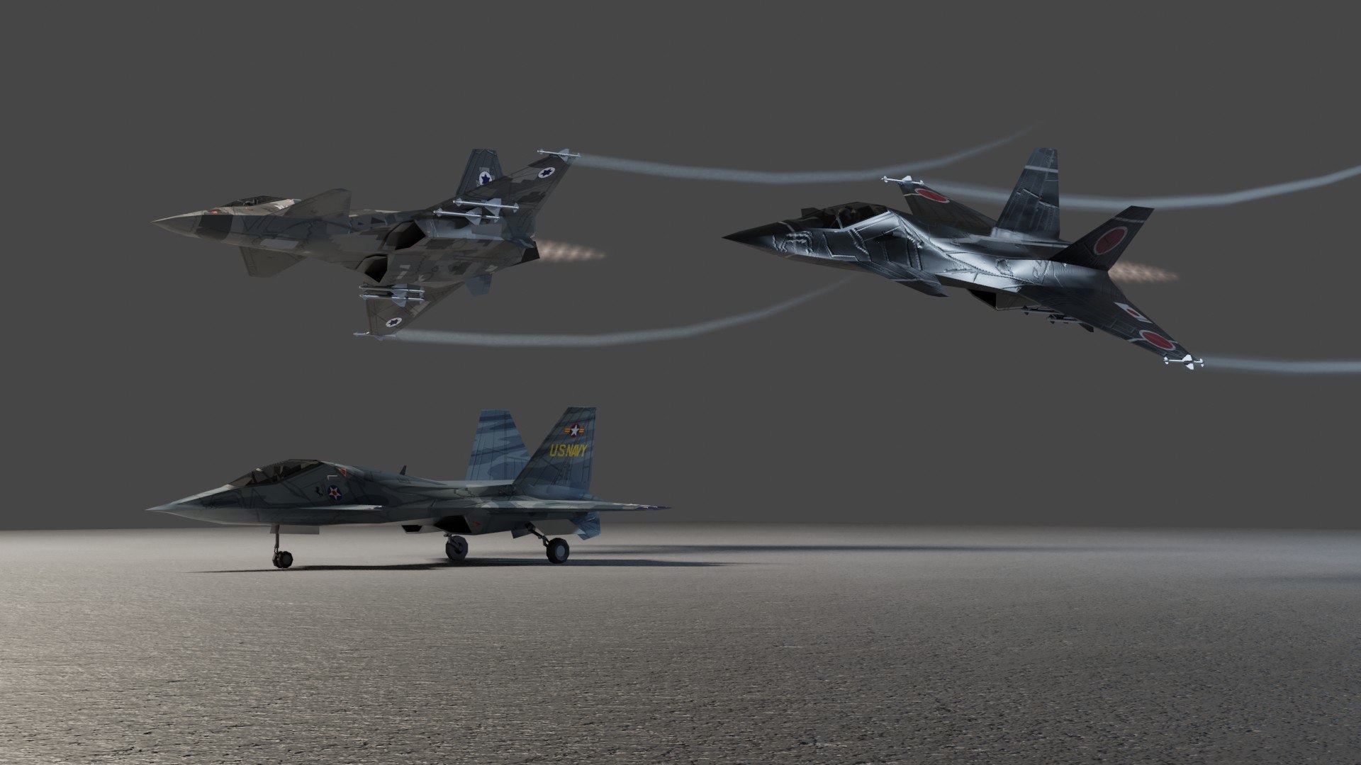Skunk F-33 Lancer lowpoly concept jet fighter 3D model - TurboSquid 1815734