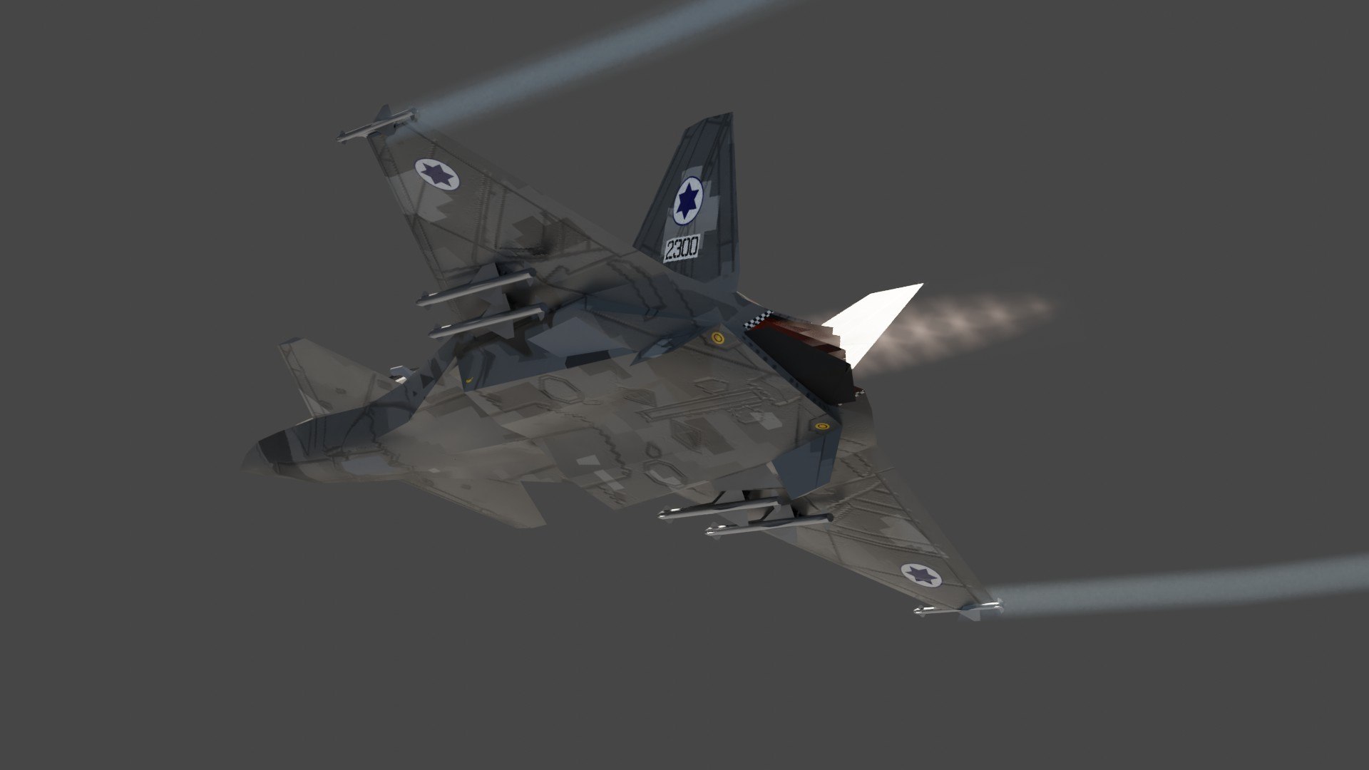 Skunk F-33 Lancer lowpoly concept jet fighter 3D model - TurboSquid 1815734