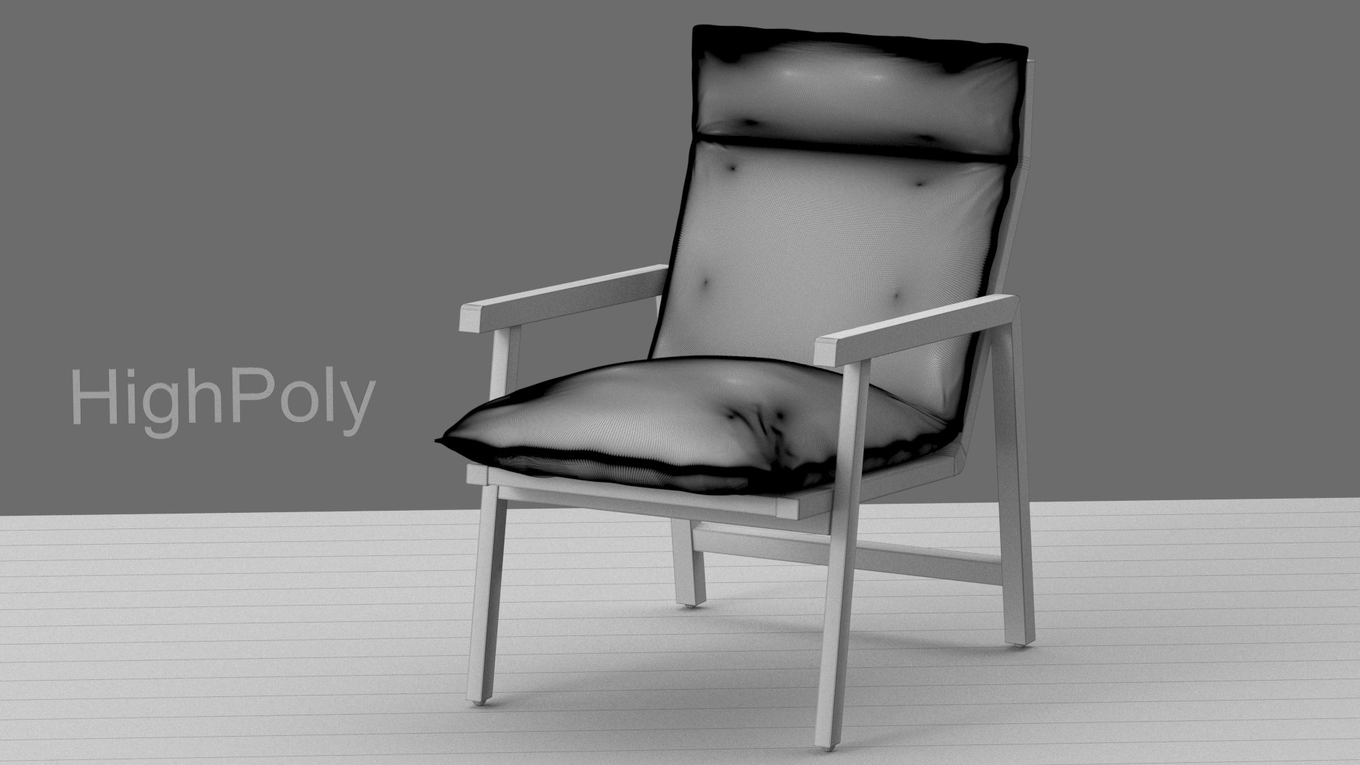 4K Stellan Style Armchair Low and High Poly Included 3D - TurboSquid ...