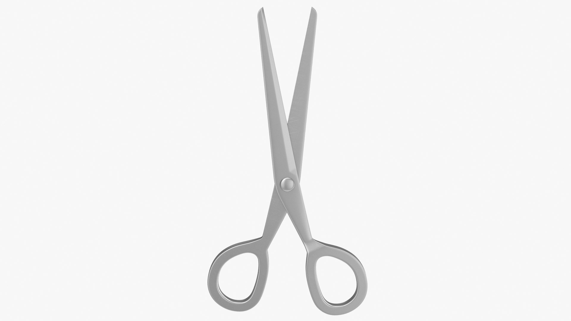 Chrome Scissors 3D model - TurboSquid 1731448