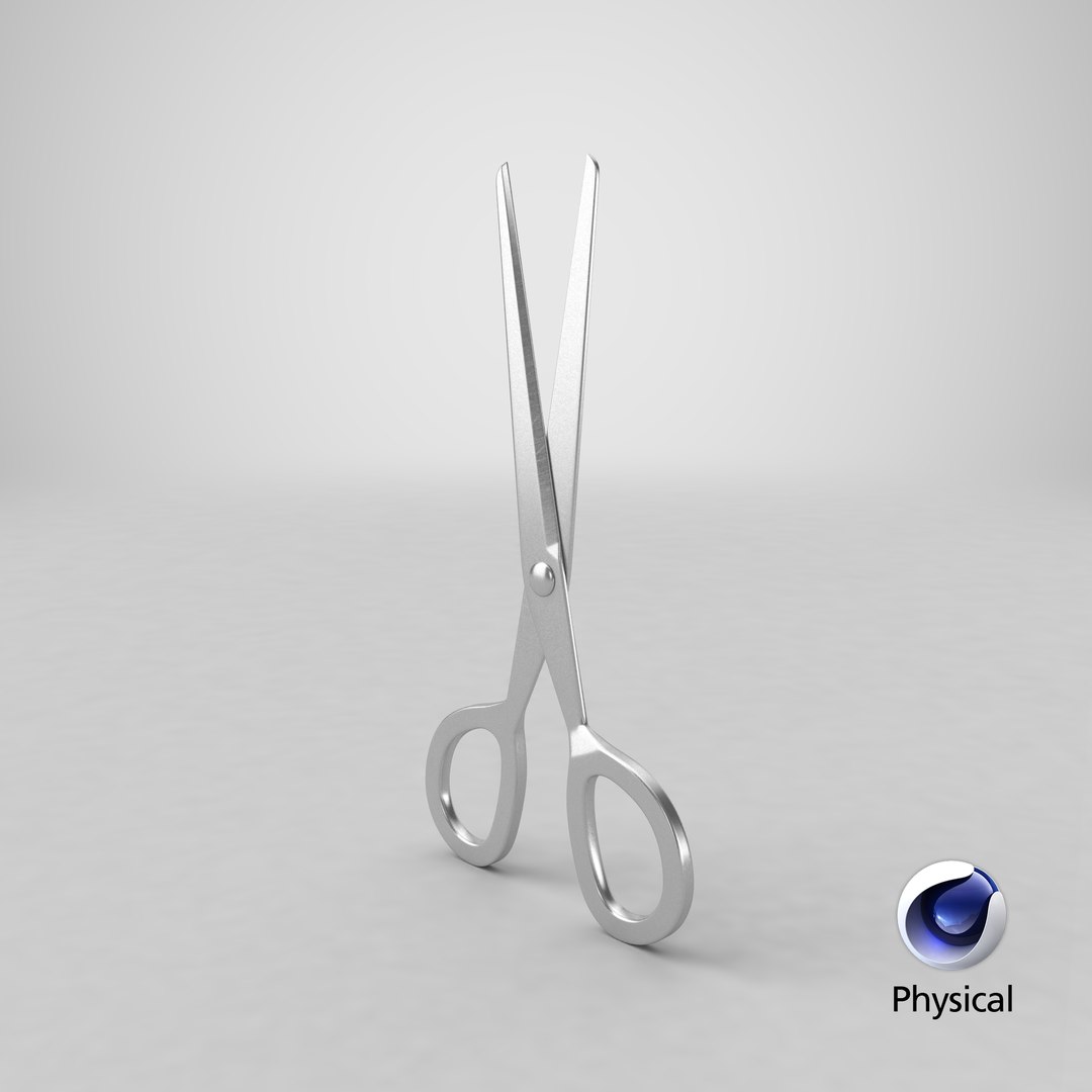 Chrome Scissors 3D Model - TurboSquid 1731448
