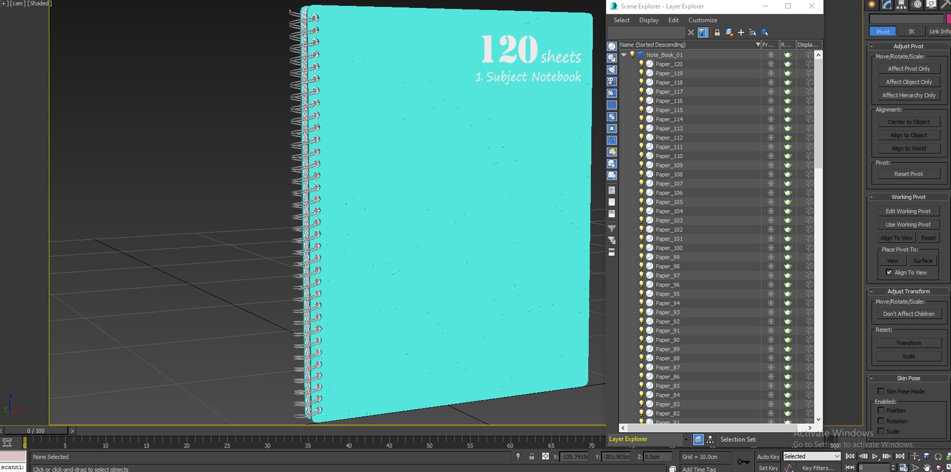 3D Note Book - TurboSquid 1972216