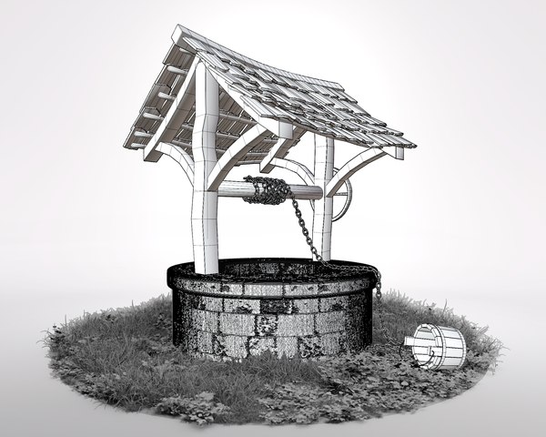 Water well 3D model - TurboSquid 1878094