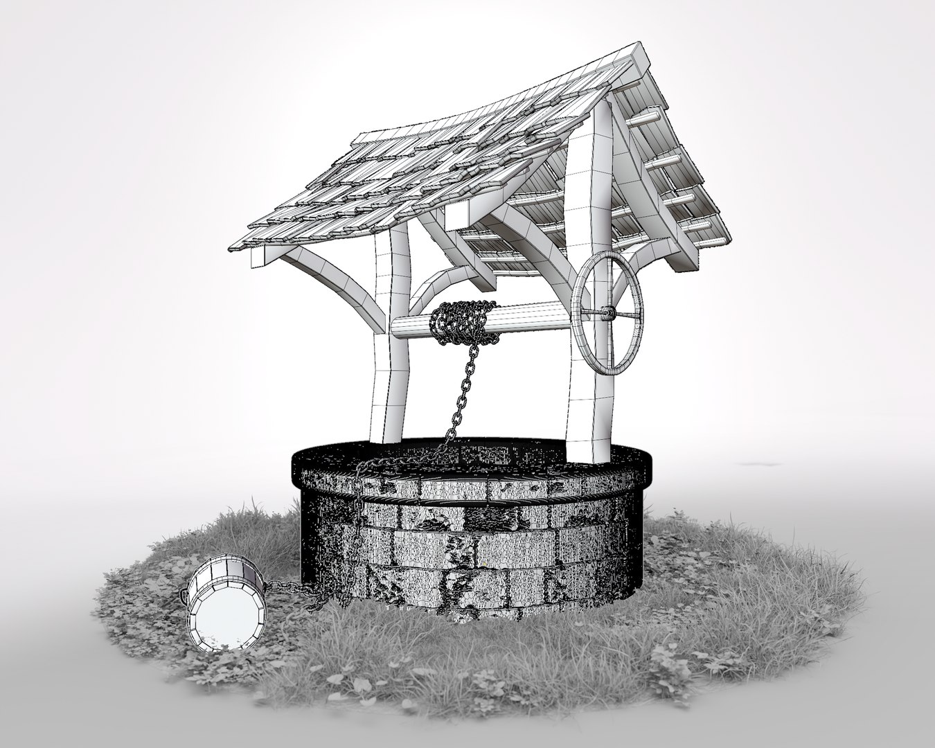 Water Well 3D Model - TurboSquid 1878094