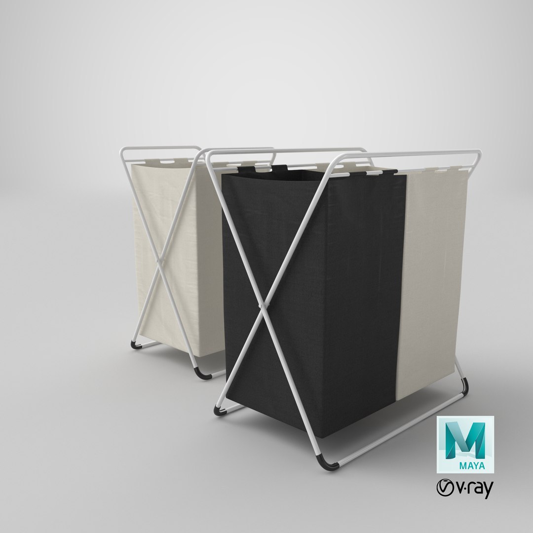 3D Laundry Hamper Collection Model - TurboSquid 2025987