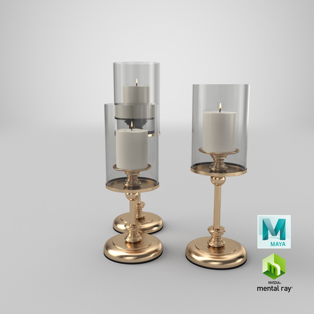 3D Candlestick Holder - TurboSquid 1764018