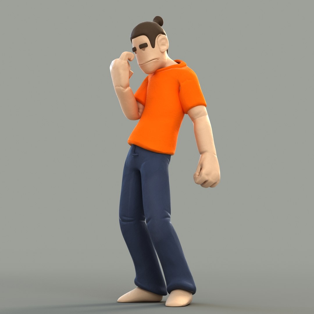 Max Clayman Cartoon Character