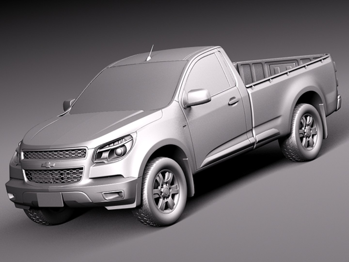 3d Model Chevrolet Colorado 2012 Pickup