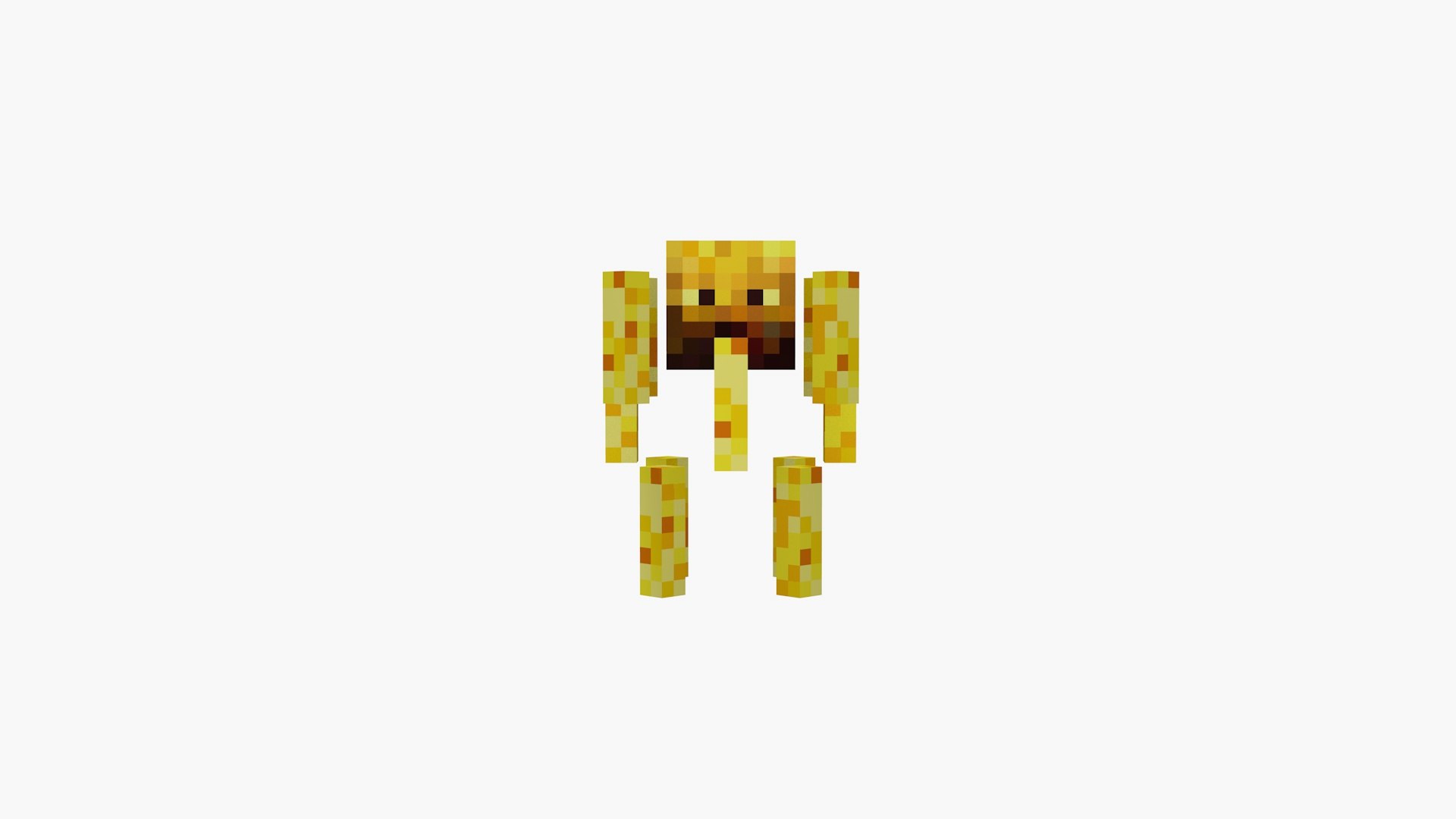 3D Blaze Minecraft Model - TurboSquid 2347225