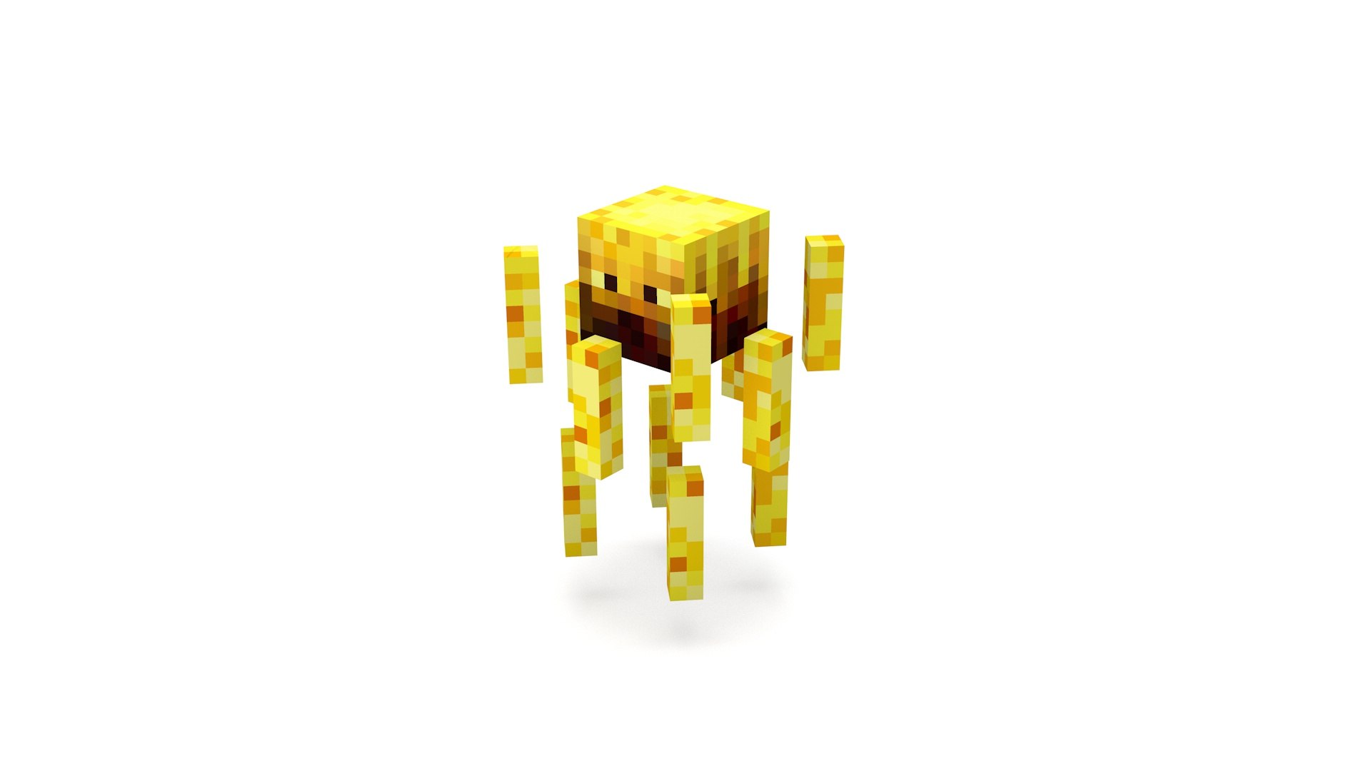 3D Blaze Minecraft Model - TurboSquid 2347225