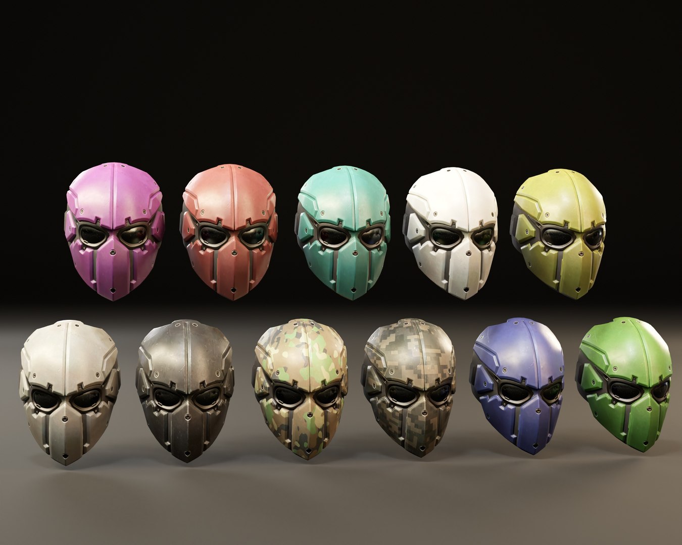 3D Sci-Fi Tactical Mask Model - TurboSquid 2403692