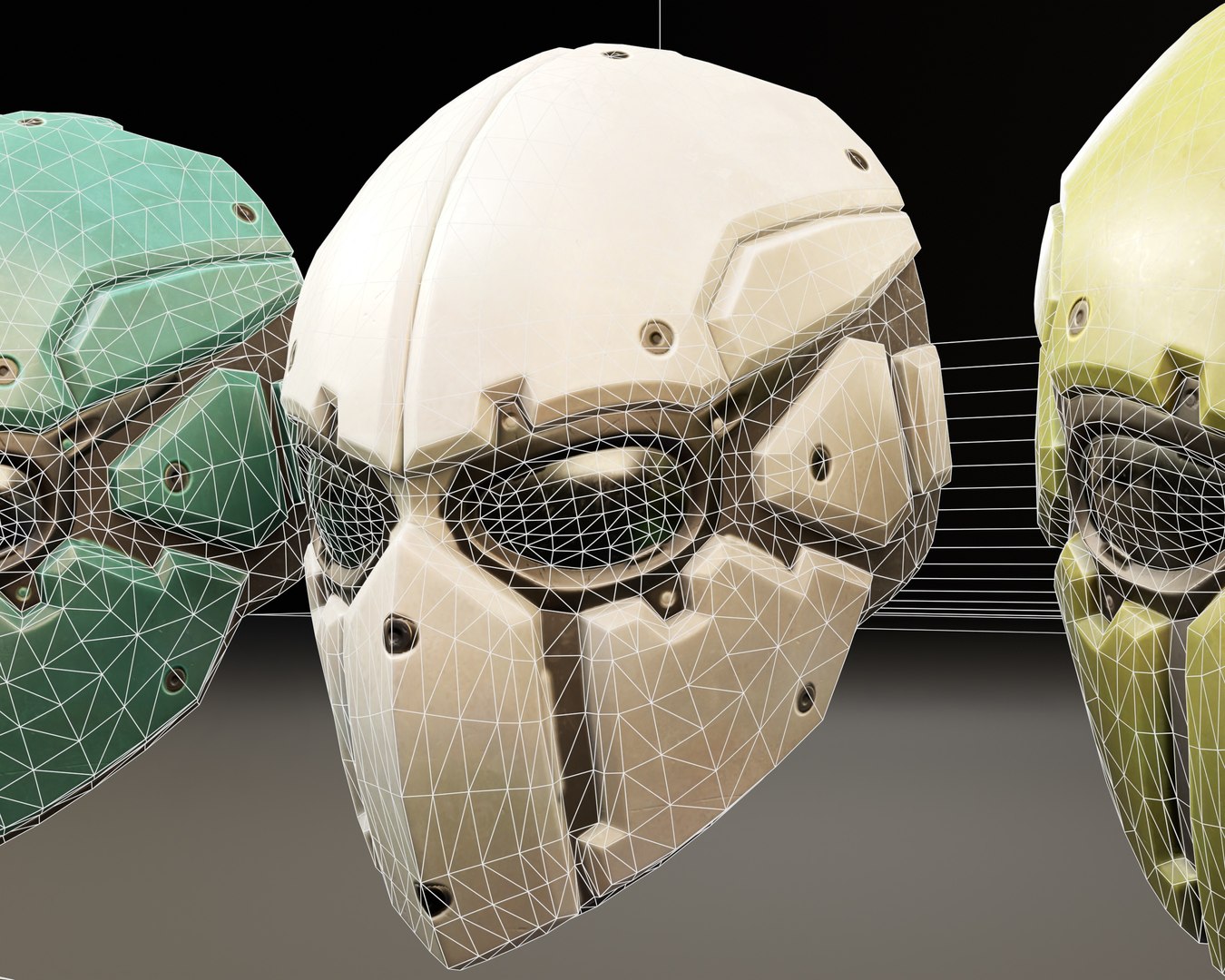 3D Sci-Fi Tactical Mask Model - TurboSquid 2403692