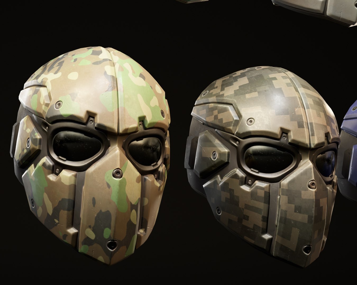3D Sci-Fi Tactical Mask Model - TurboSquid 2403692