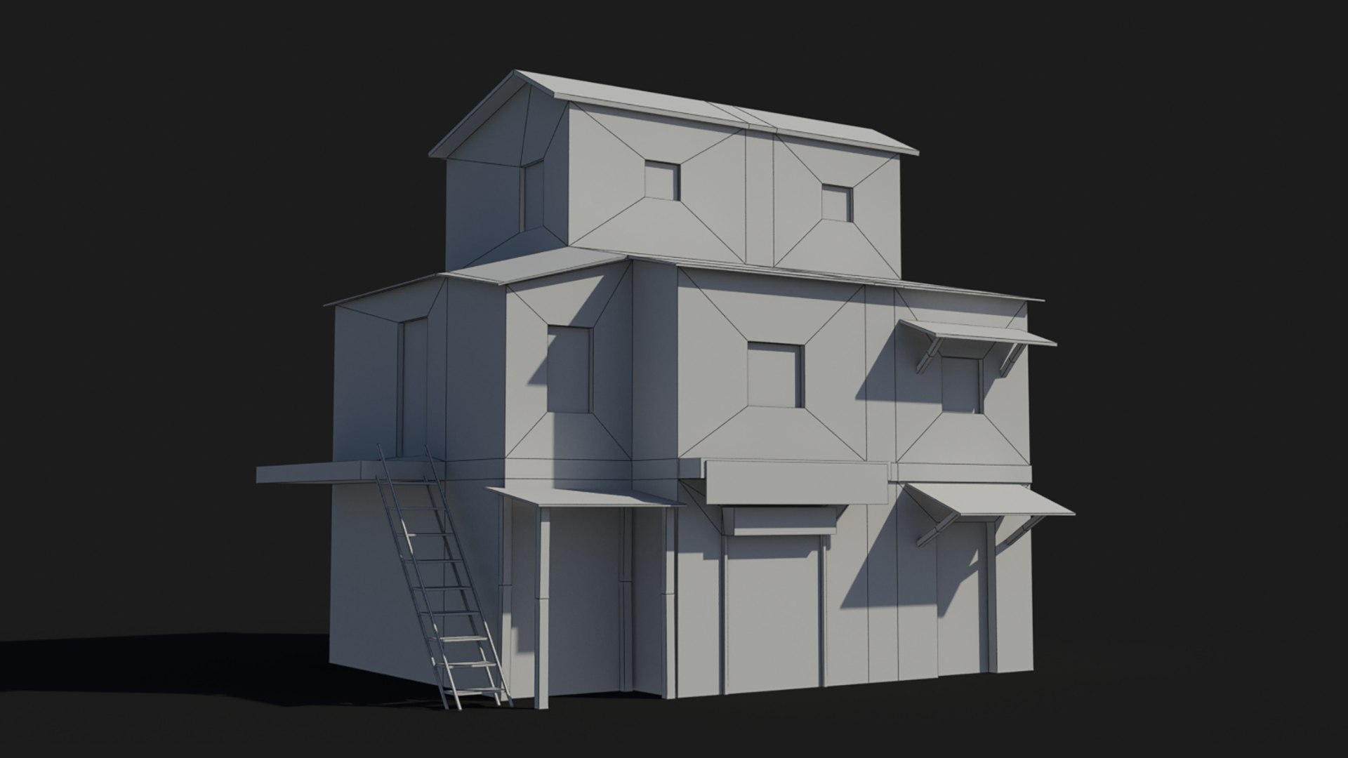 3D Model Slum Shanty Hut - TurboSquid 1666337