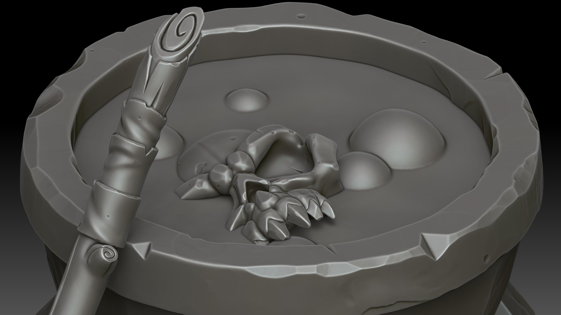 3D Stylized Cauldron Model - TurboSquid 2174137