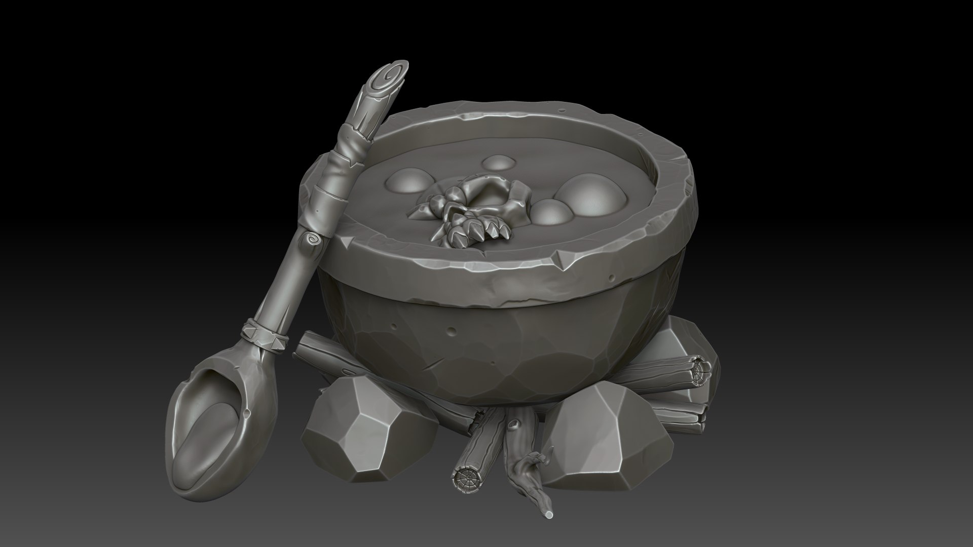3D Stylized Cauldron Model - TurboSquid 2174137
