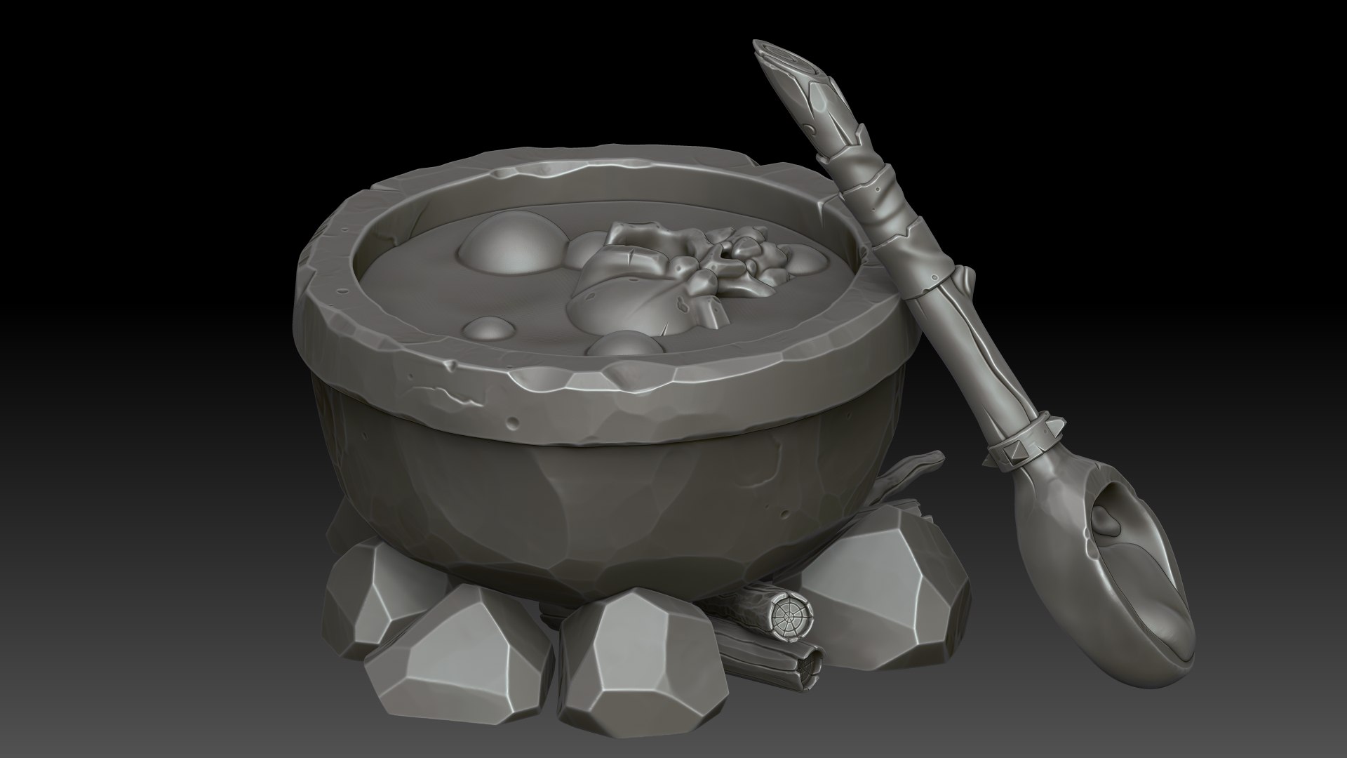 3D Stylized Cauldron Model - TurboSquid 2174137