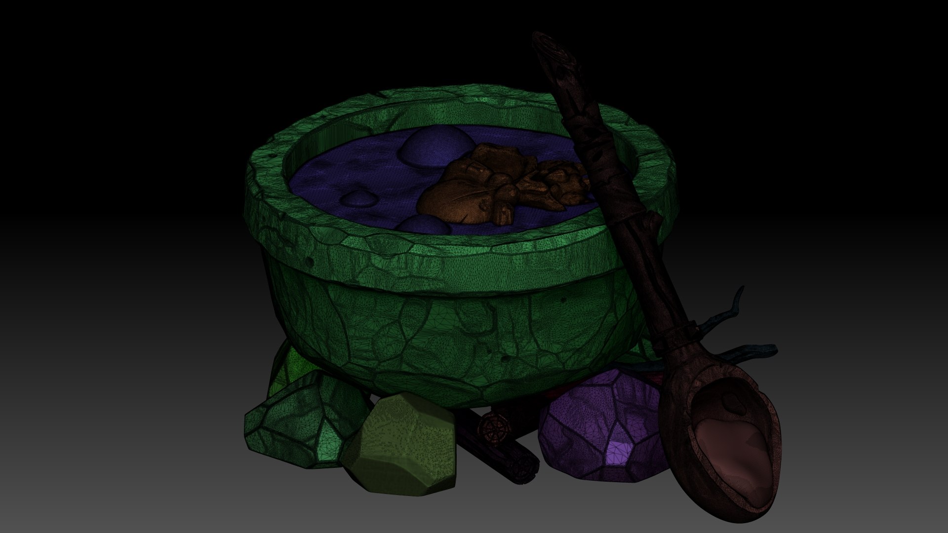 3D Stylized Cauldron Model - TurboSquid 2174137