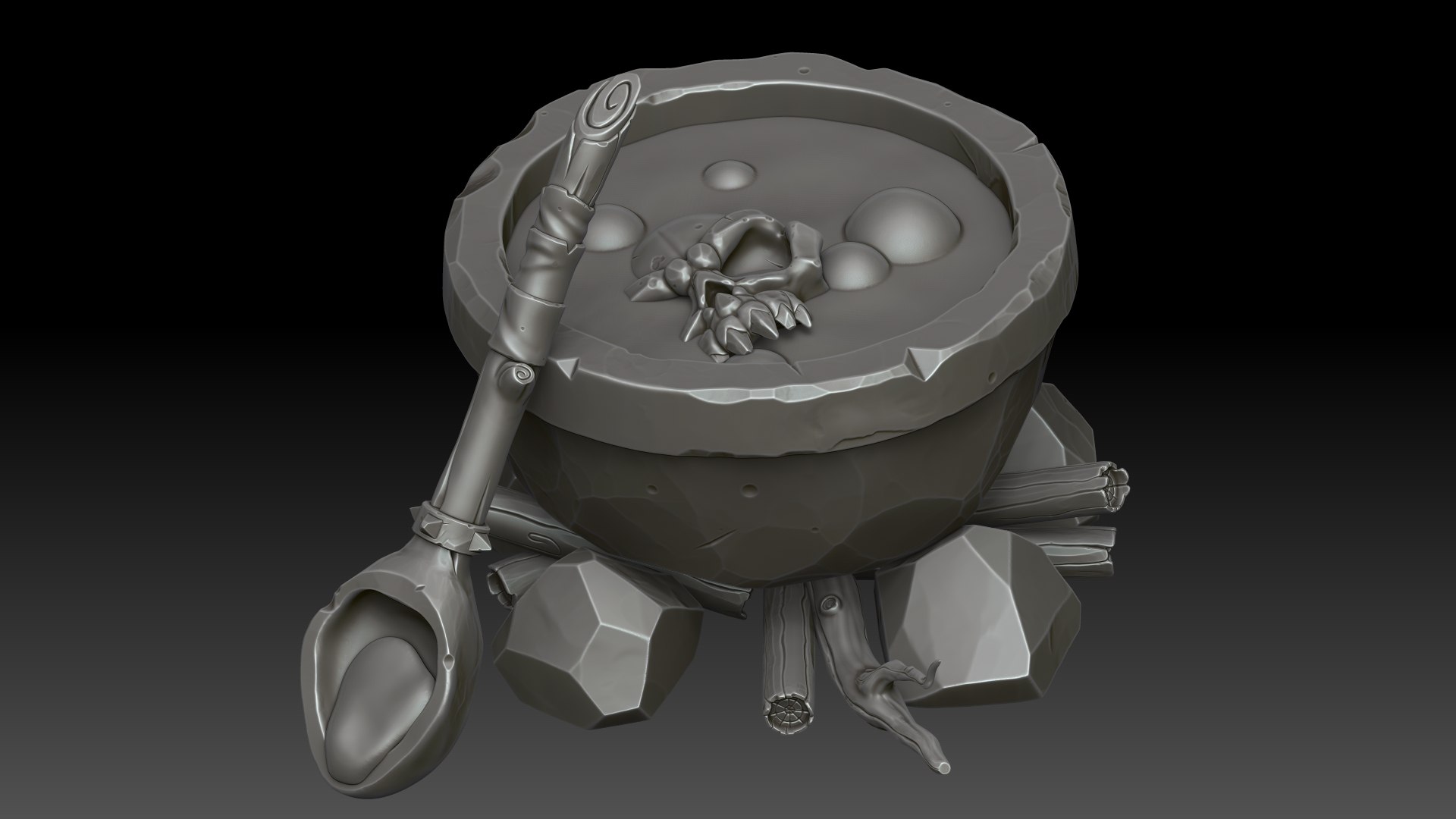 3D Stylized Cauldron Model - TurboSquid 2174137