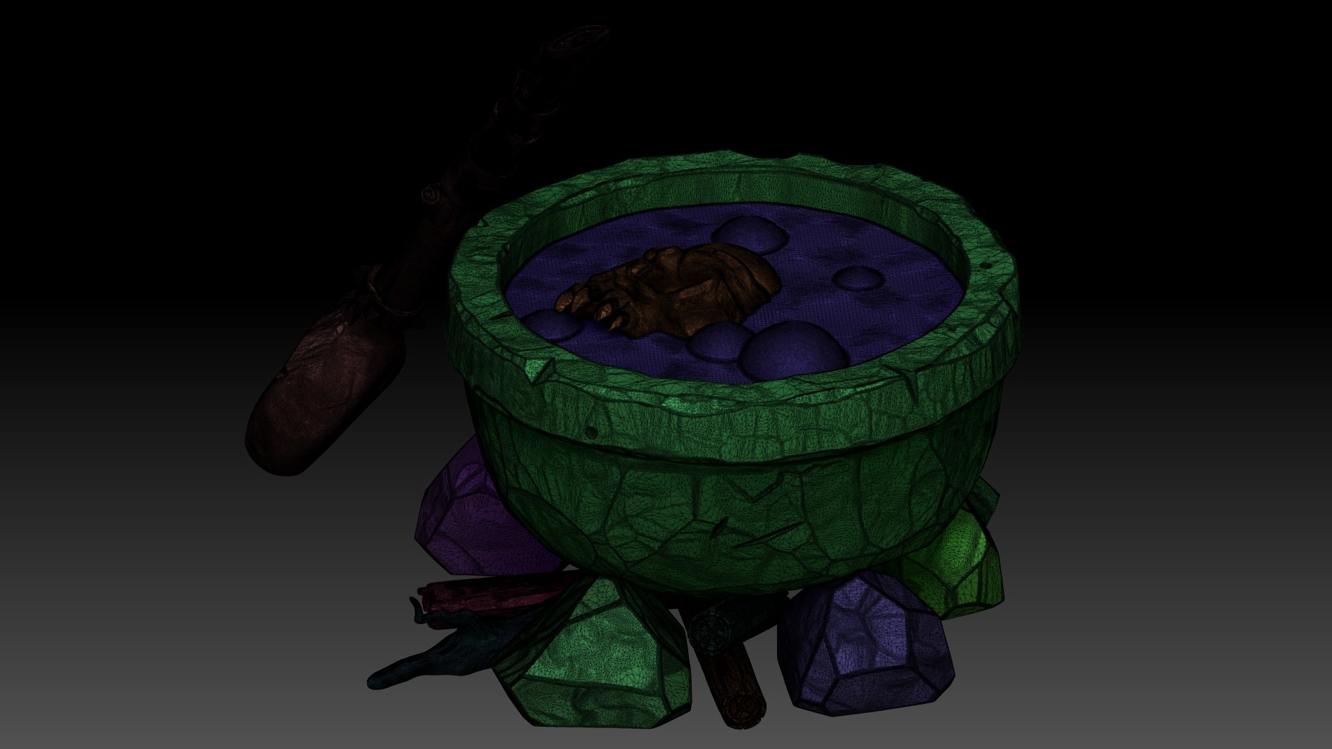 3D Stylized Cauldron Model - TurboSquid 2174137