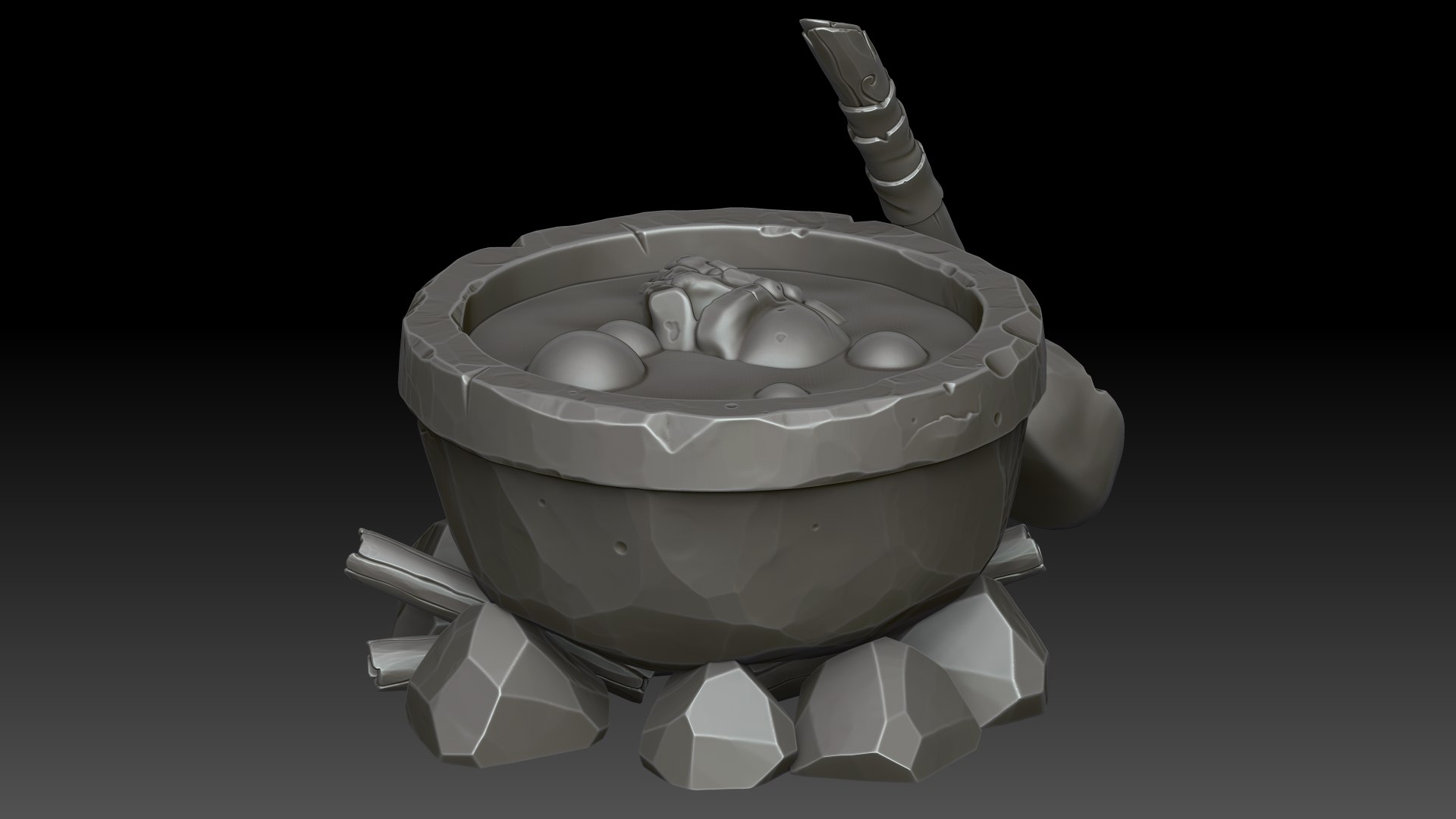 3D Stylized Cauldron Model - TurboSquid 2174137