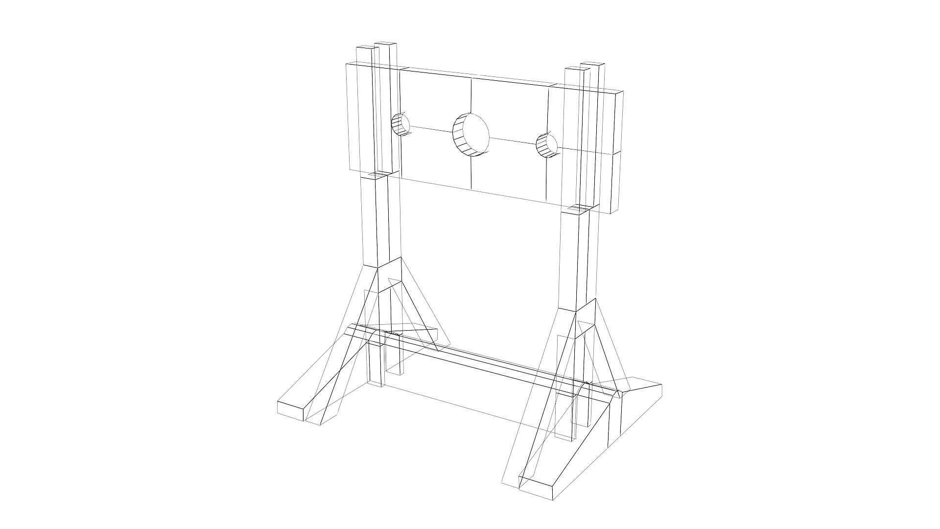 Pillory 200 Polygons 3D Model - TurboSquid 1909903