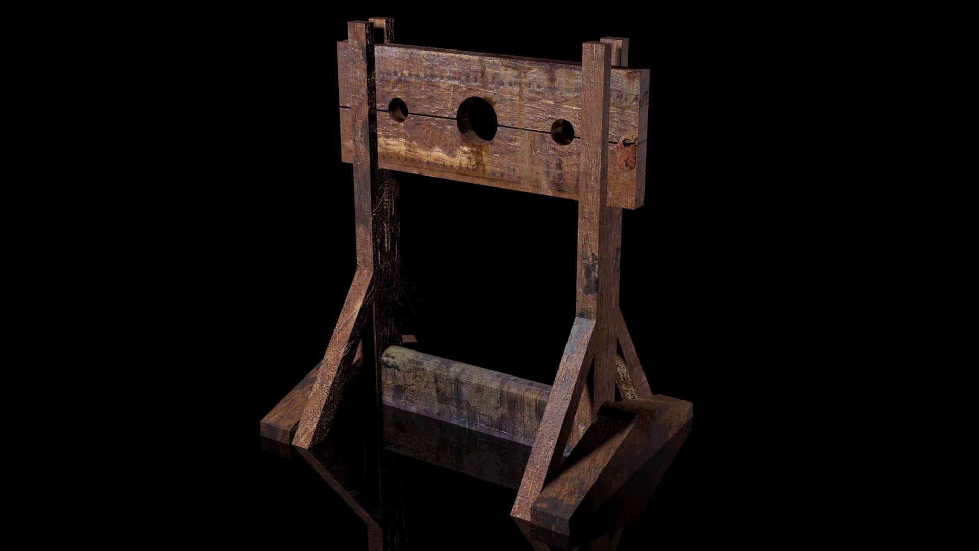 Pillory 200 Polygons 3D Model - TurboSquid 1909903