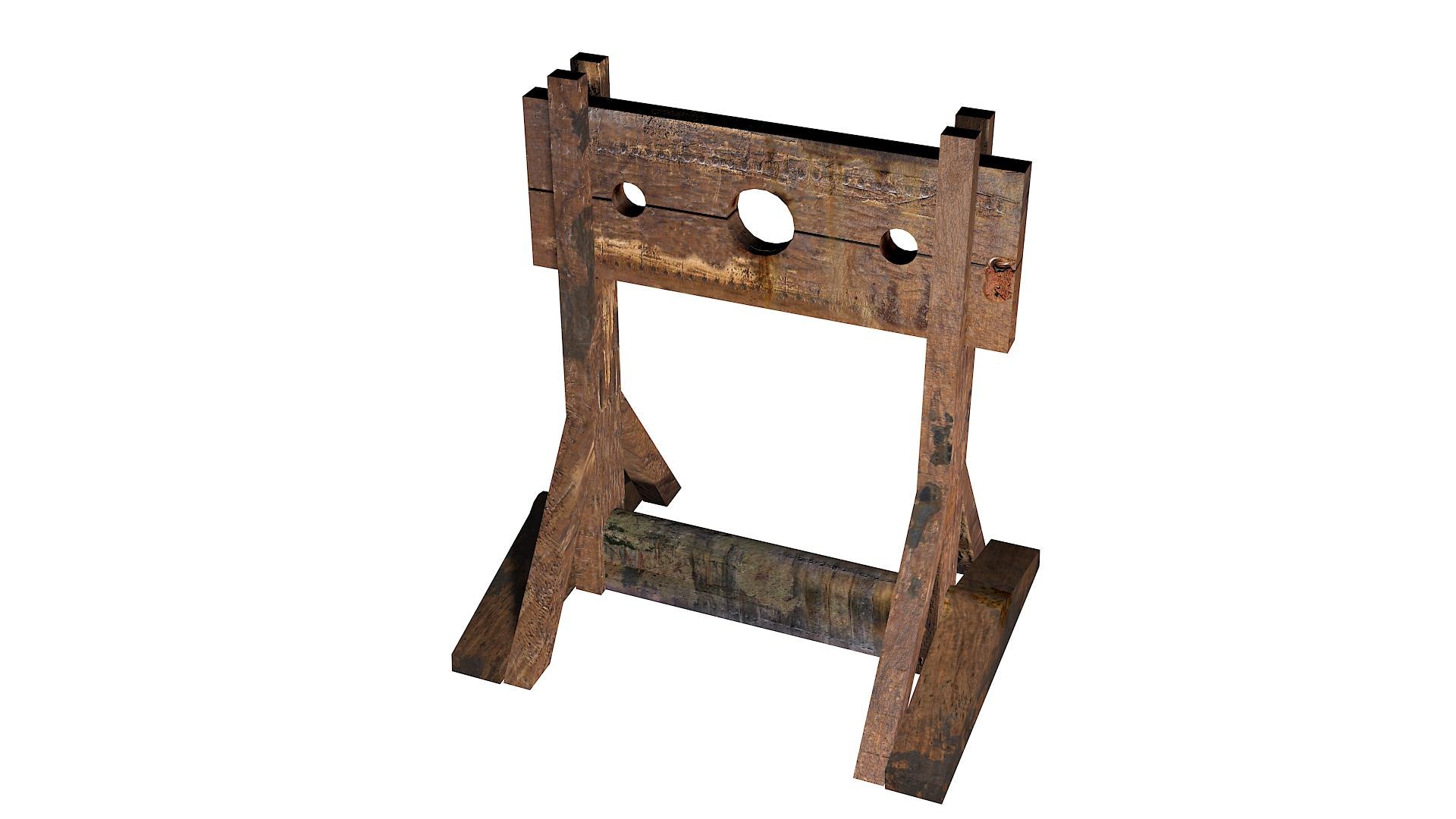 Pillory 200 Polygons 3D Model - TurboSquid 1909903