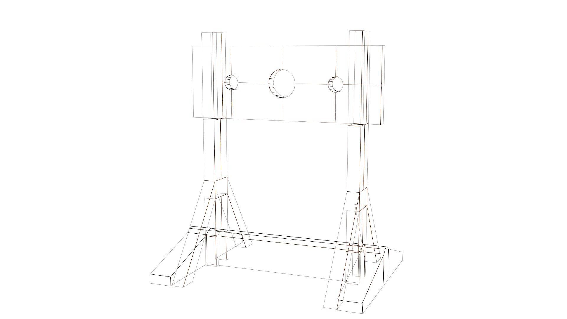 Pillory 200 Polygons 3D Model - TurboSquid 1909903