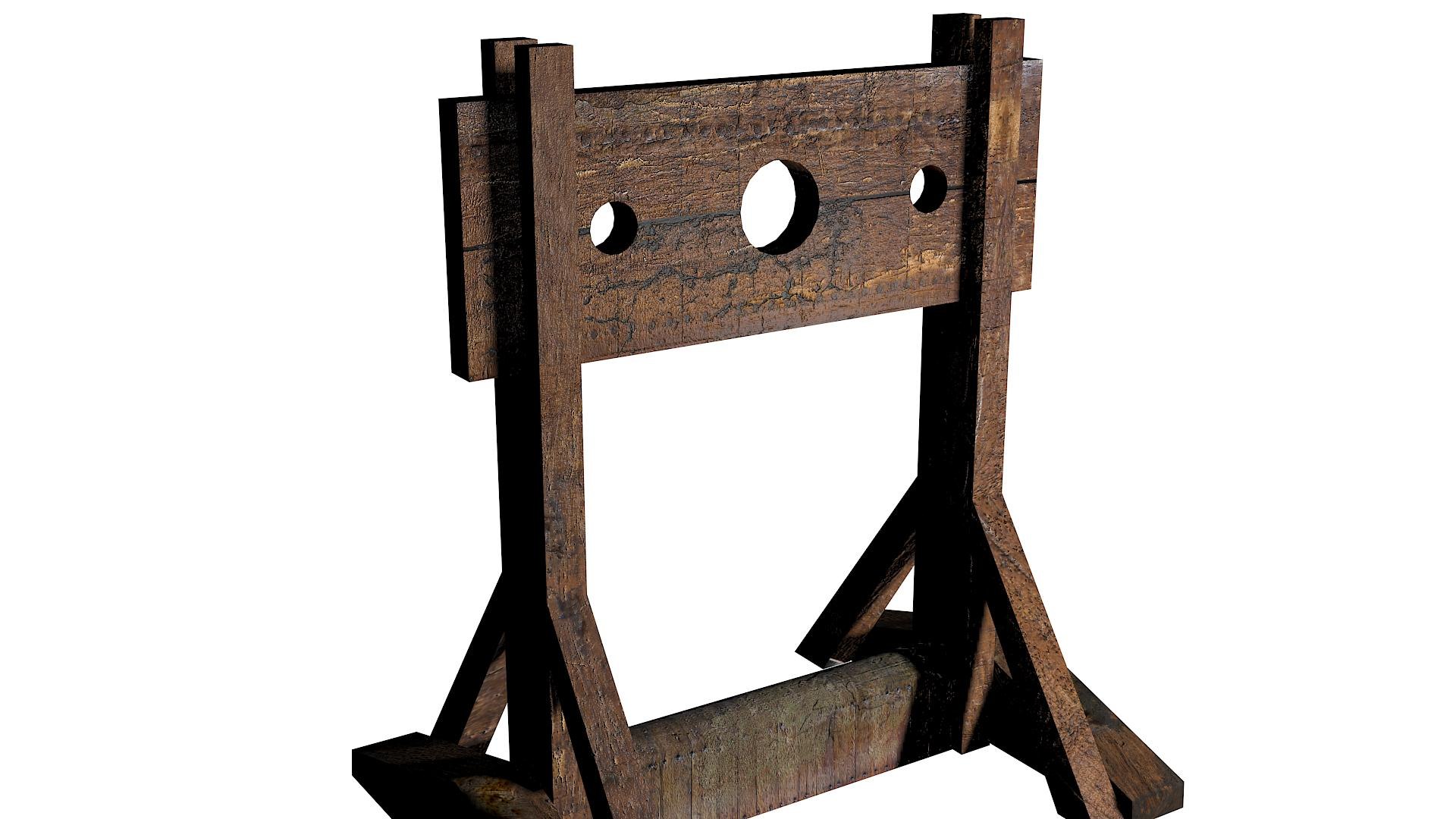 Pillory 200 Polygons 3D Model - TurboSquid 1909903