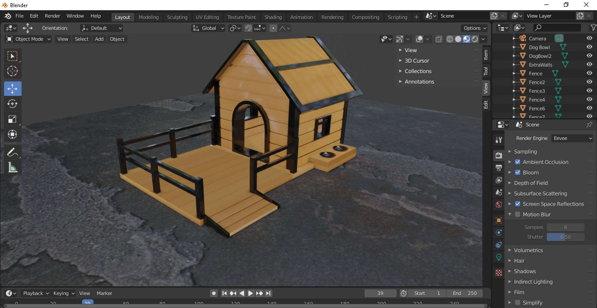 3D Dog House - TurboSquid 1726167