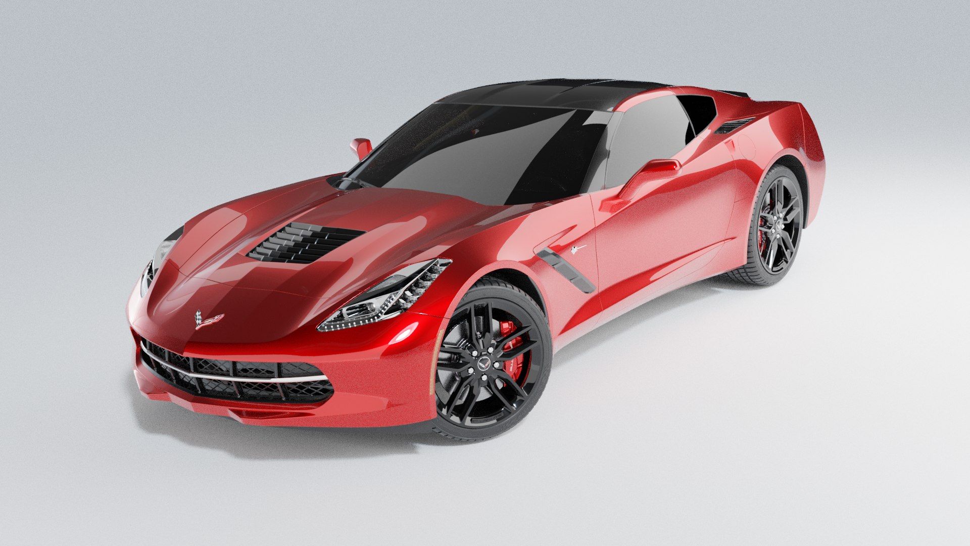 Chevrolet corvette stingray c7 3D model - TurboSquid 1473539