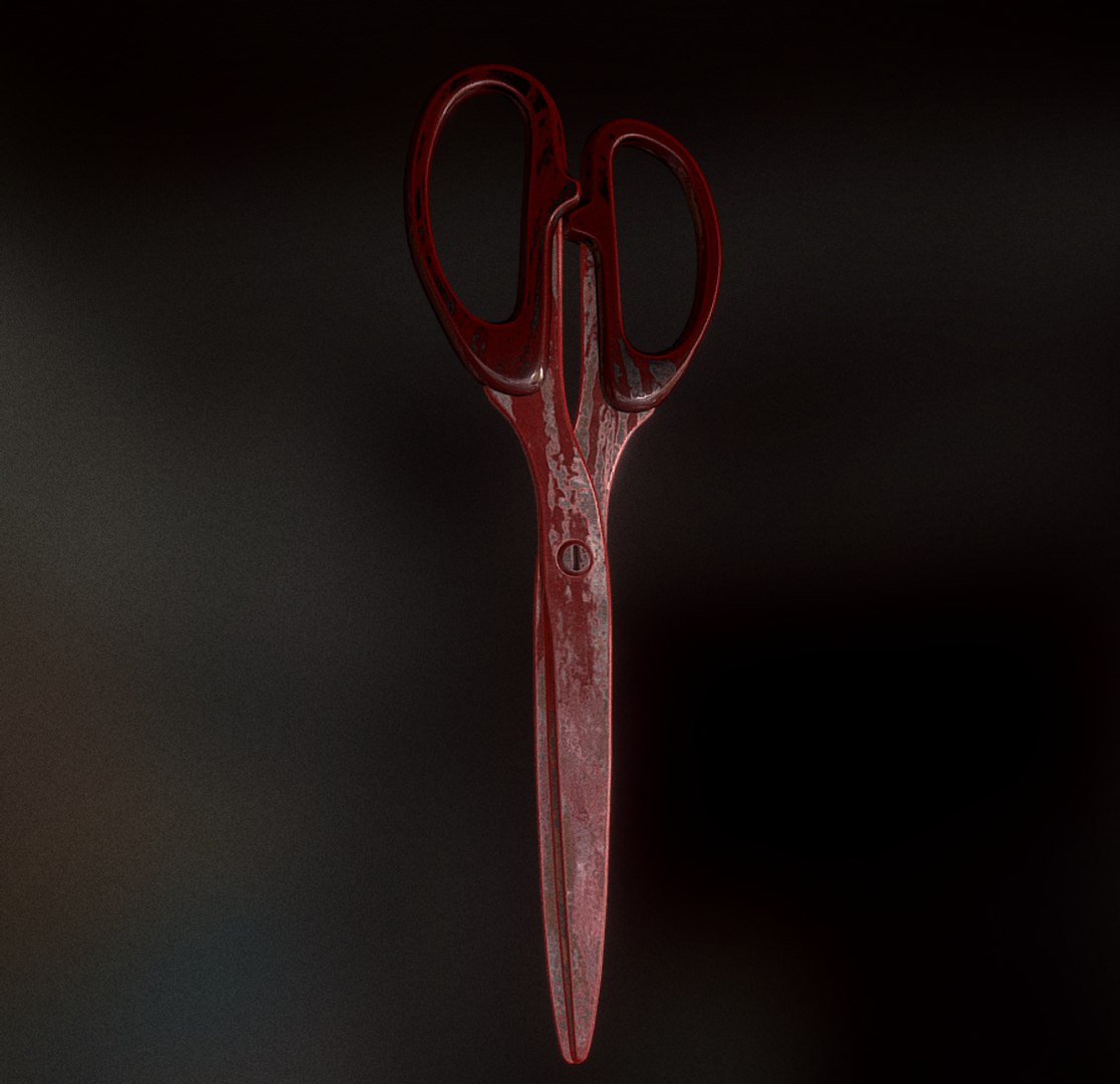 3d Scissor Rigged Blood Model