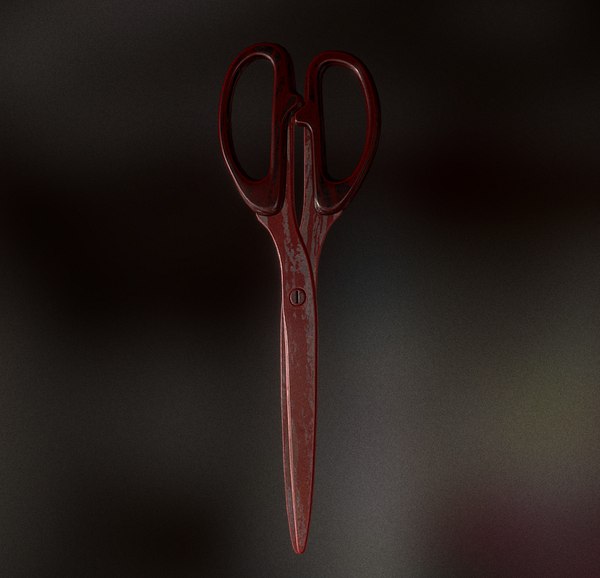 3d scissor rigged blood model